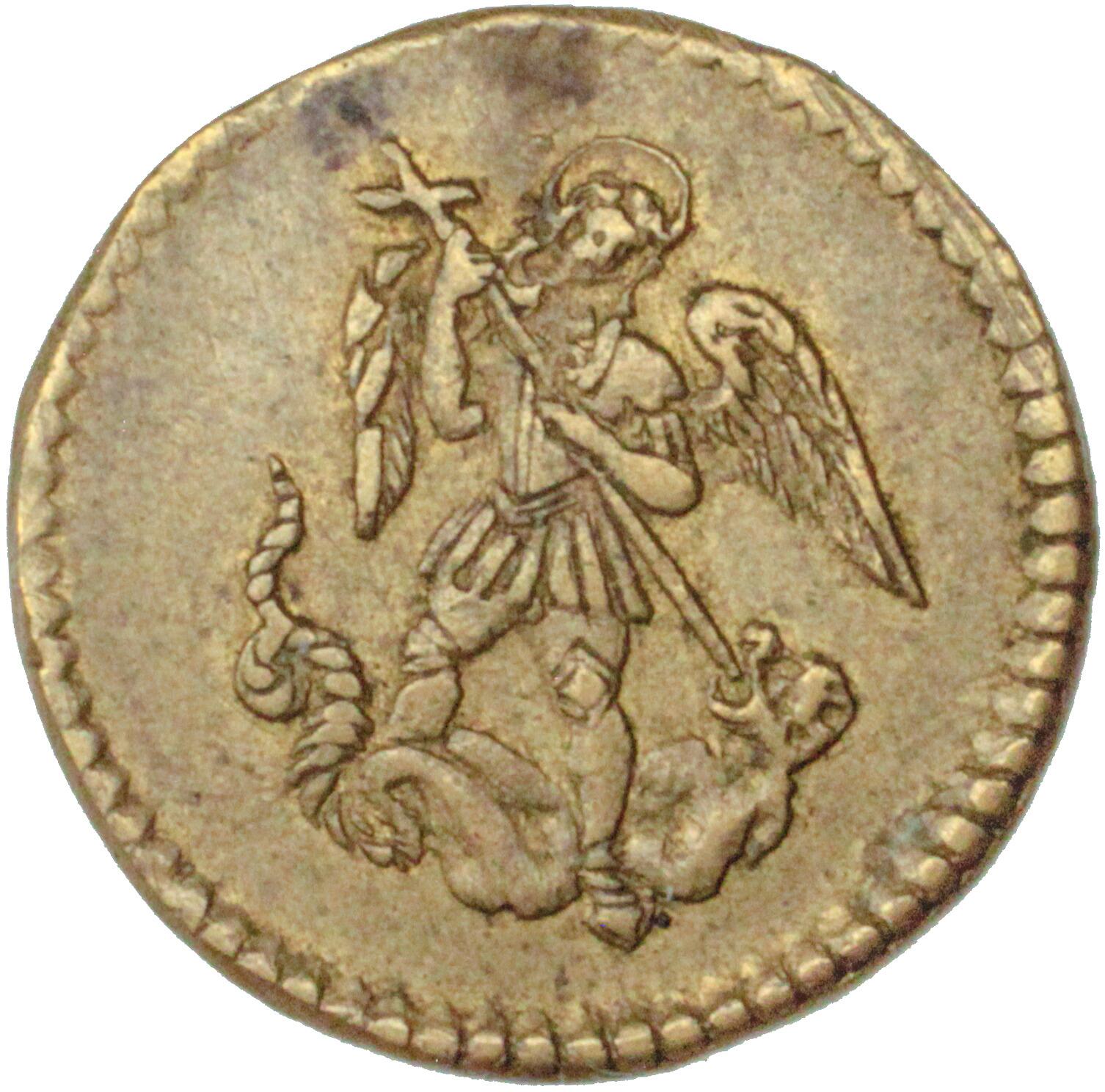 Charles I, 1625-49. Coin-weight for an Angel. Briot.