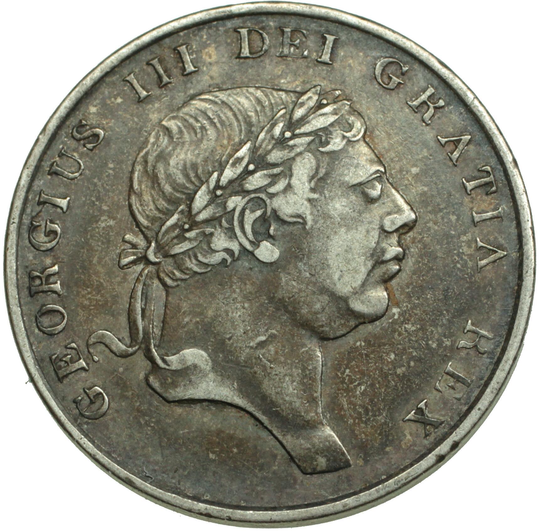 George III, silver 18 pence bank token, 1812.
