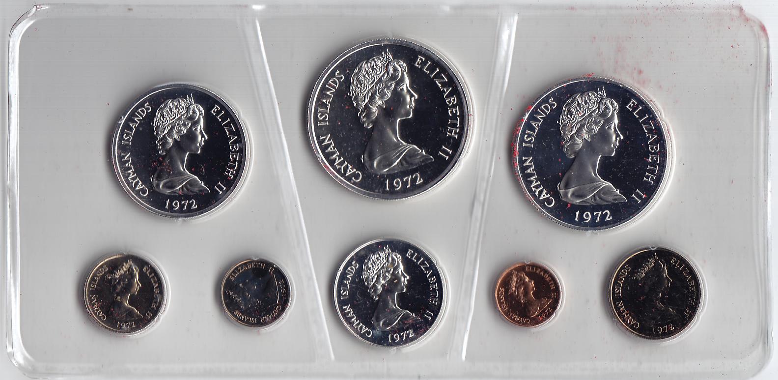 Cayman Islands. Proof set 1972. 8 coins