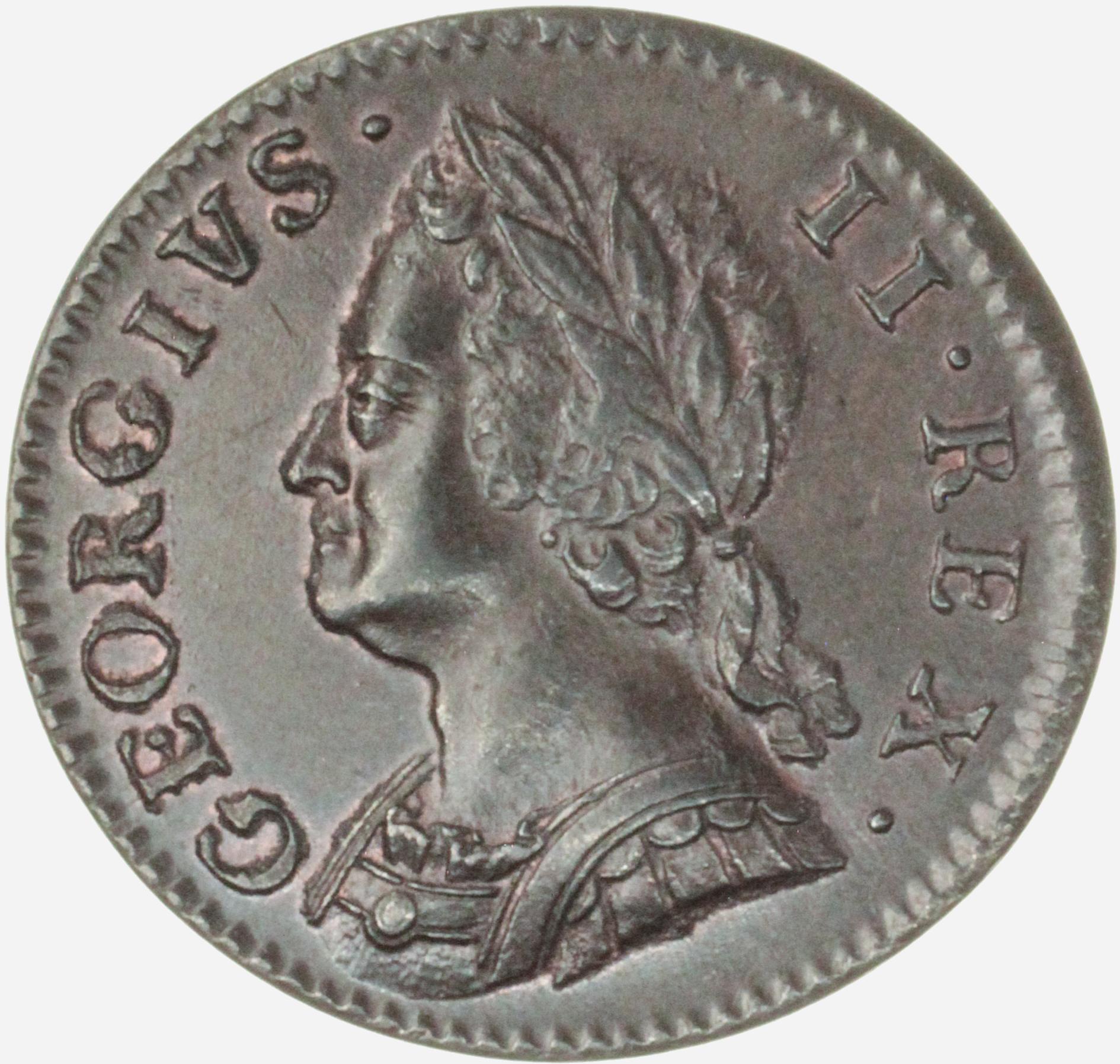 George II. Farthing, 1754.