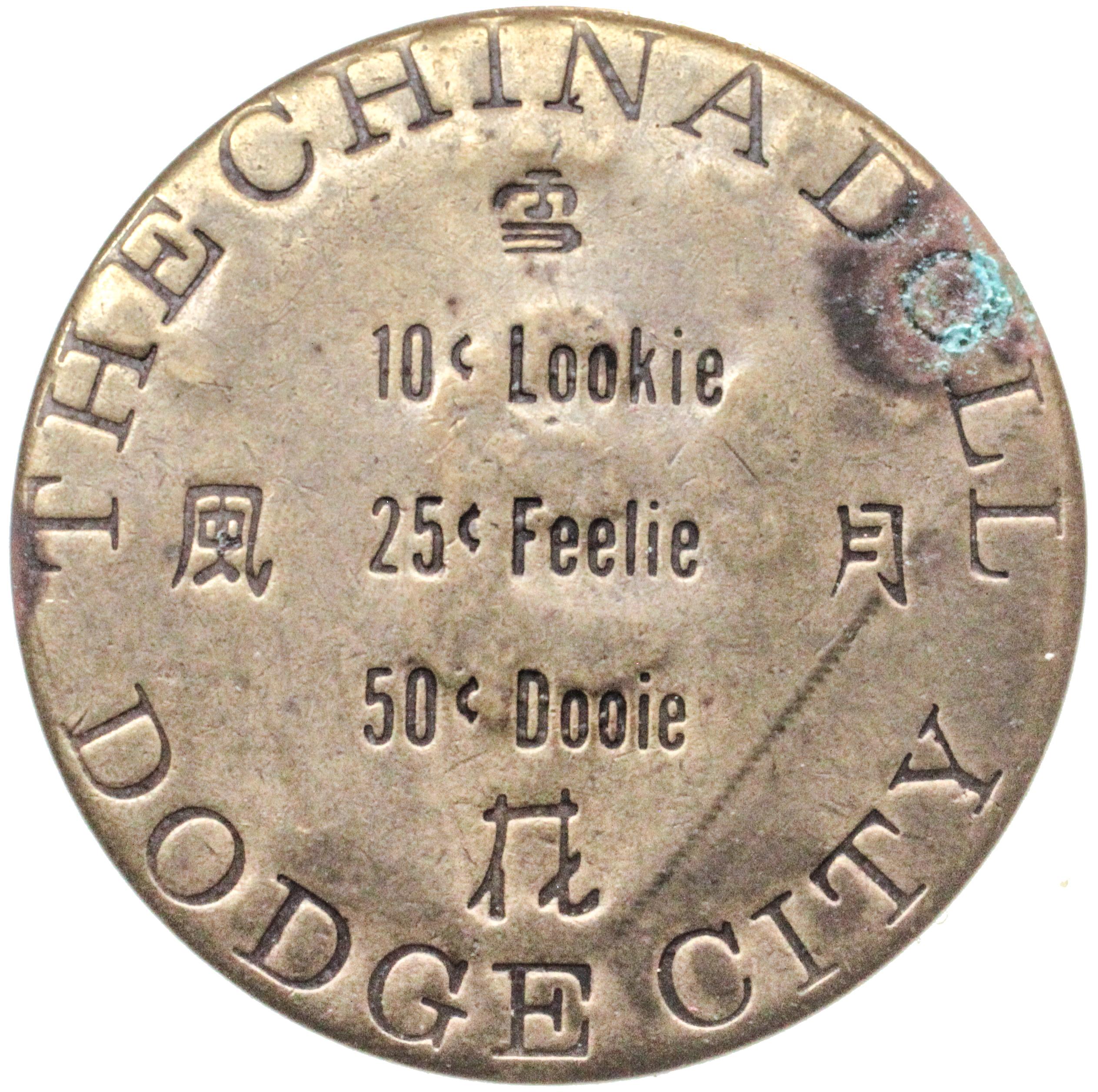 Brothel Token. $3 Check Dodge City