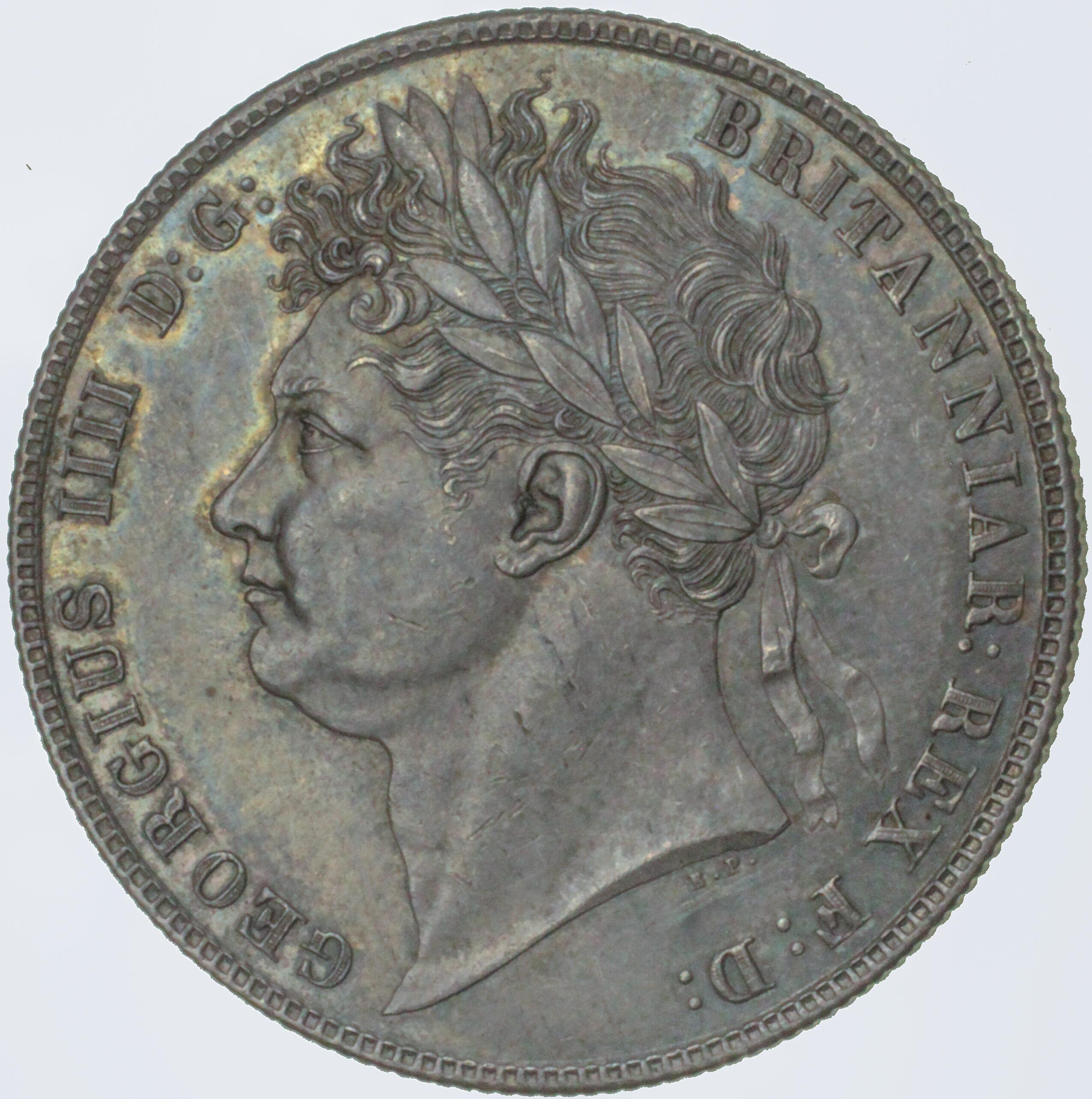 George IV, silver halfcrown 1820.
