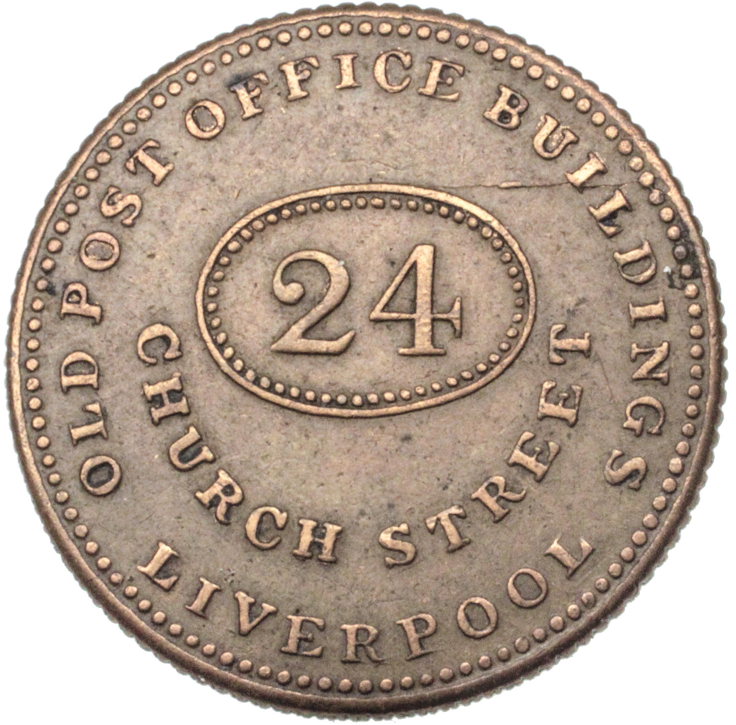 Liverpool. F. L. Hausburg. Farthing token.