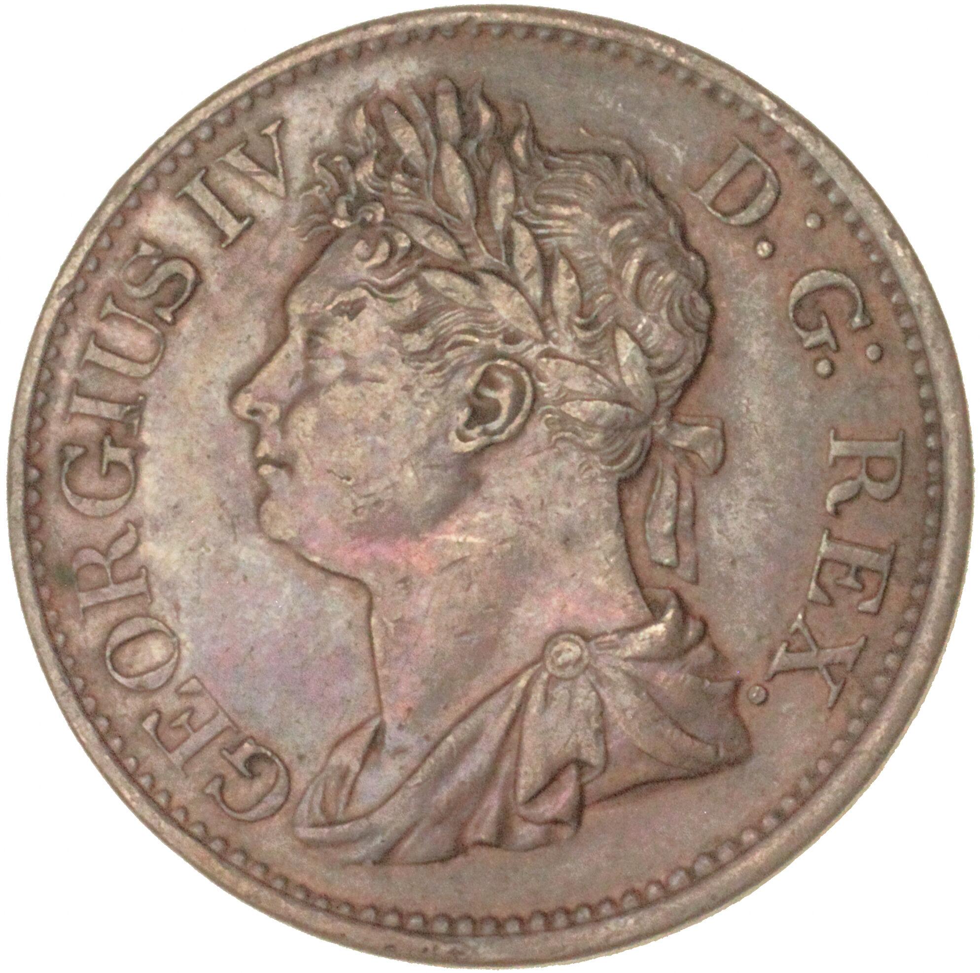 Ireland, George IV. Halfpenny, 1822