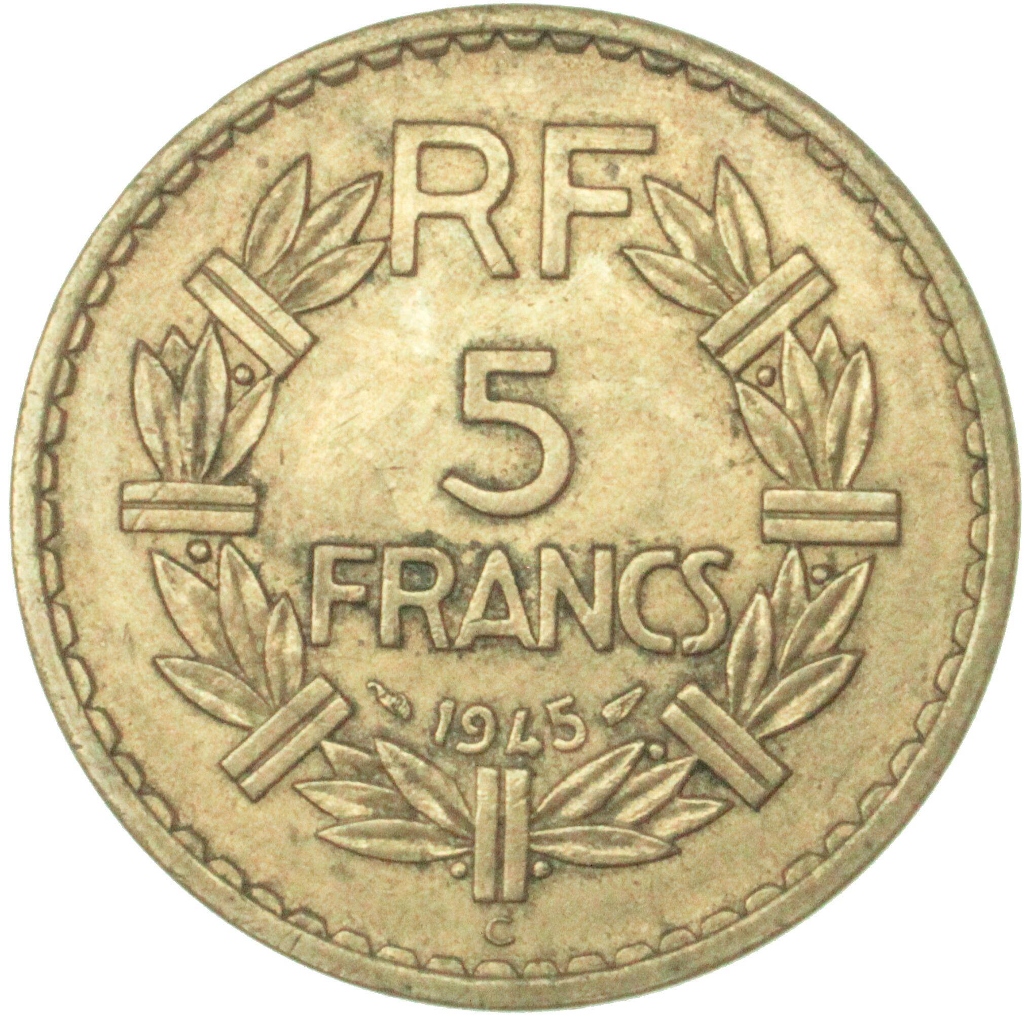 France, 5 francs 1945 C