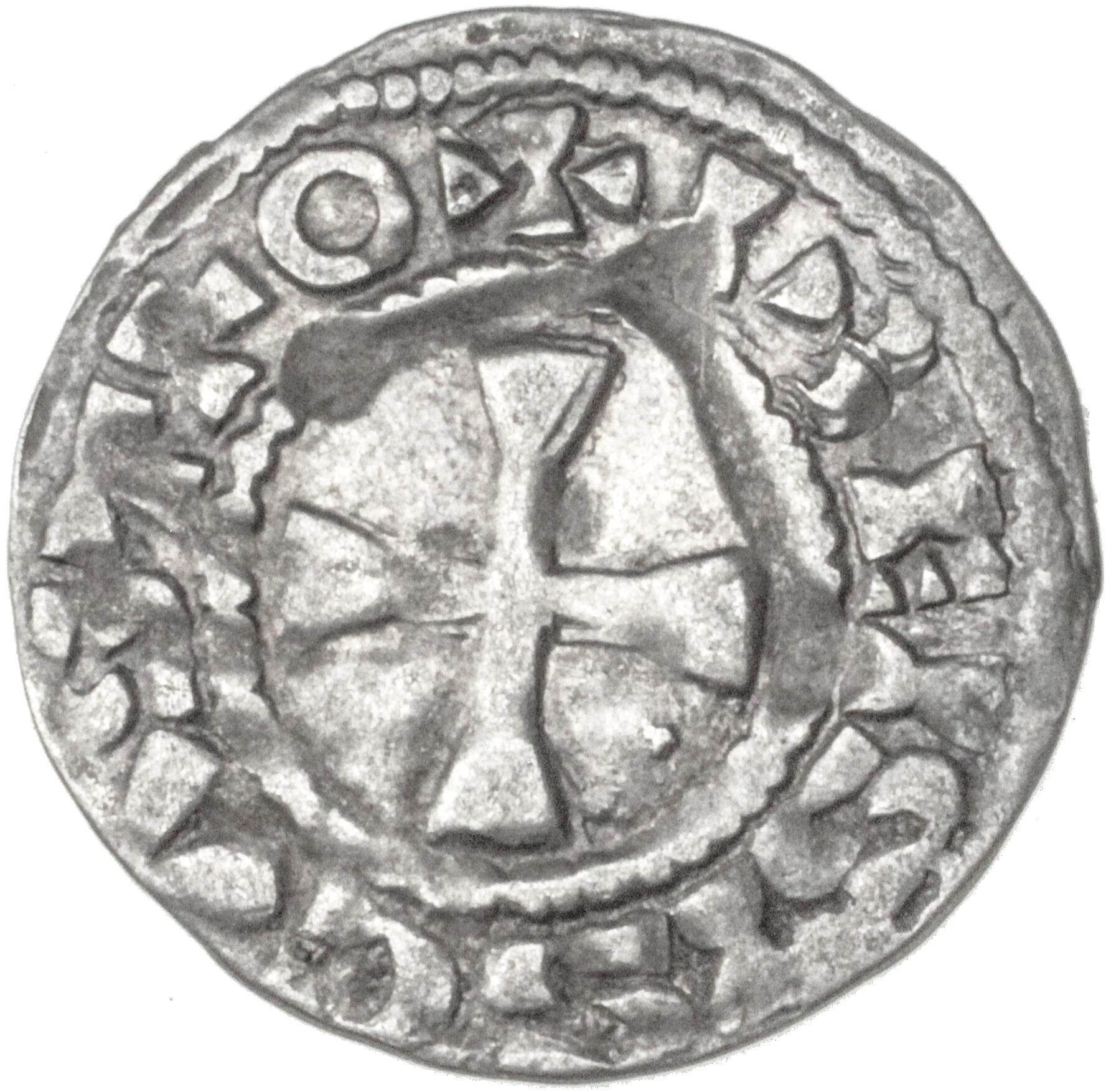 France, County of Blois. 12th century. Anonymous silver denier.