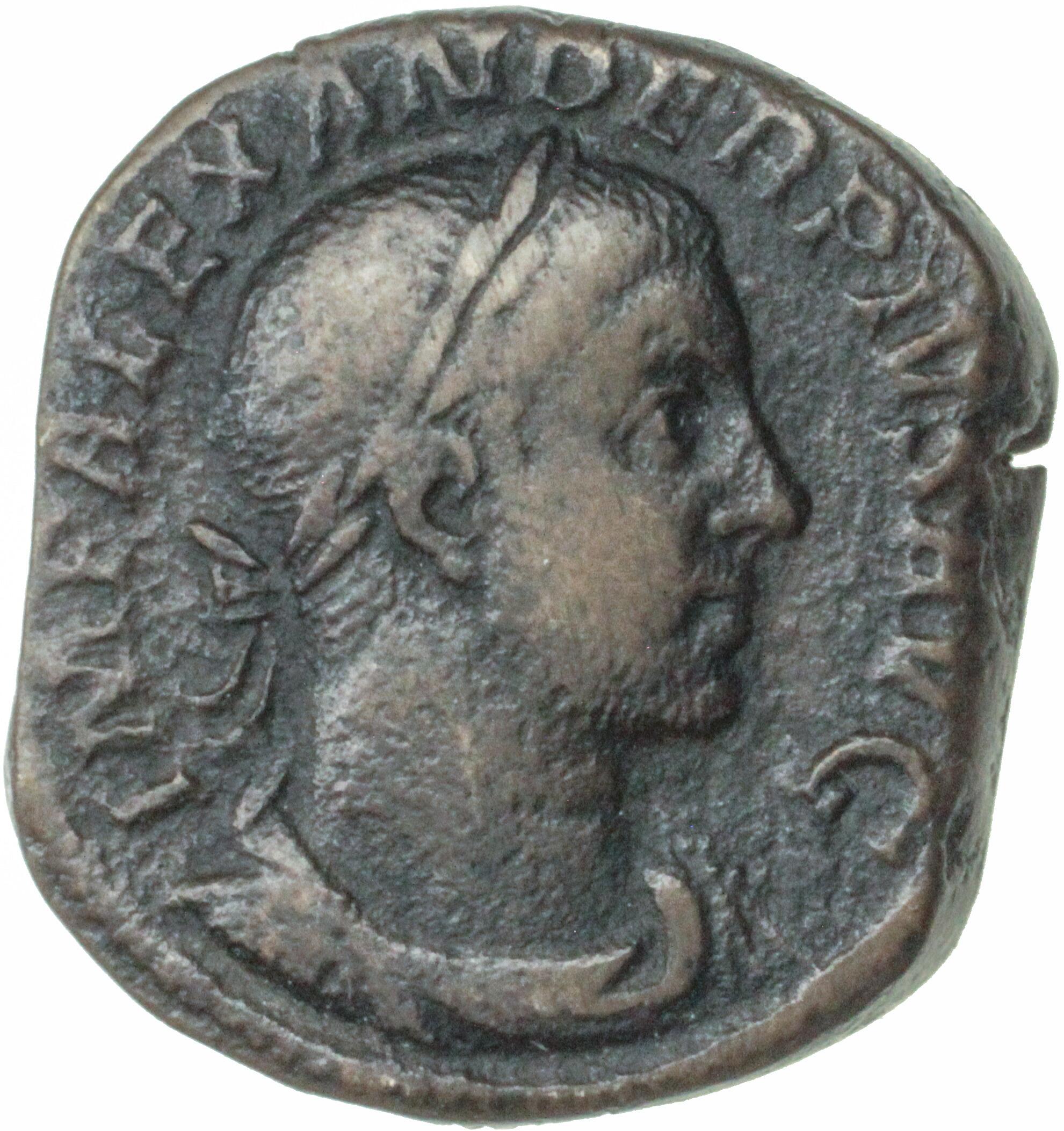 Severus Alexander, 222-235. Sestertius, reverse Sol.
