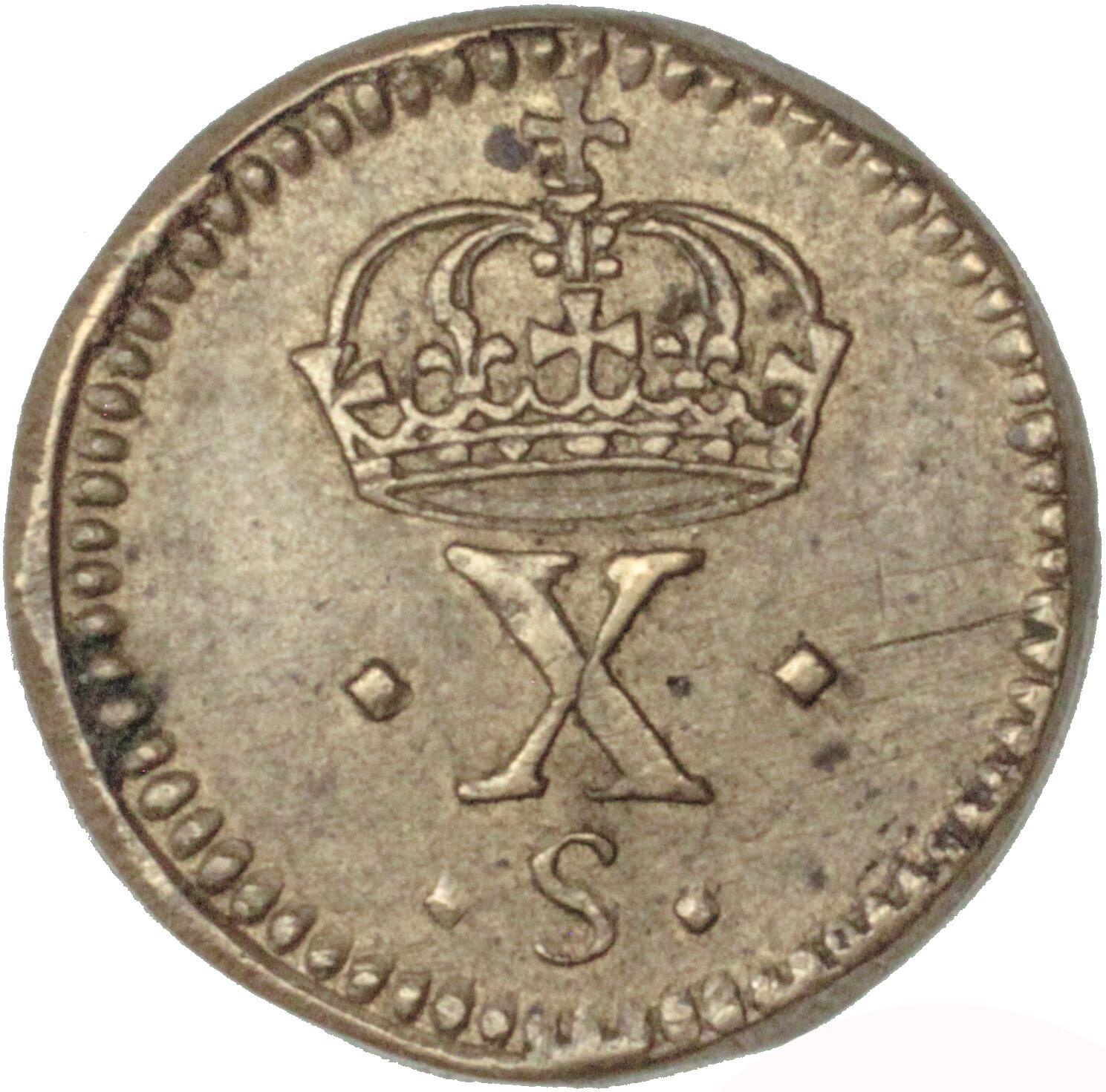 Charles I, 1625-49. Coin-weight for an Angel. Briot.