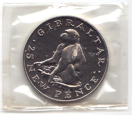 Gibraltar. Proof Crown 1971.