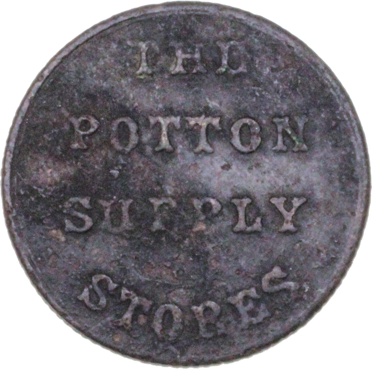 Potton, Bedfordshire. Bond Smith Bros. Two shilling token