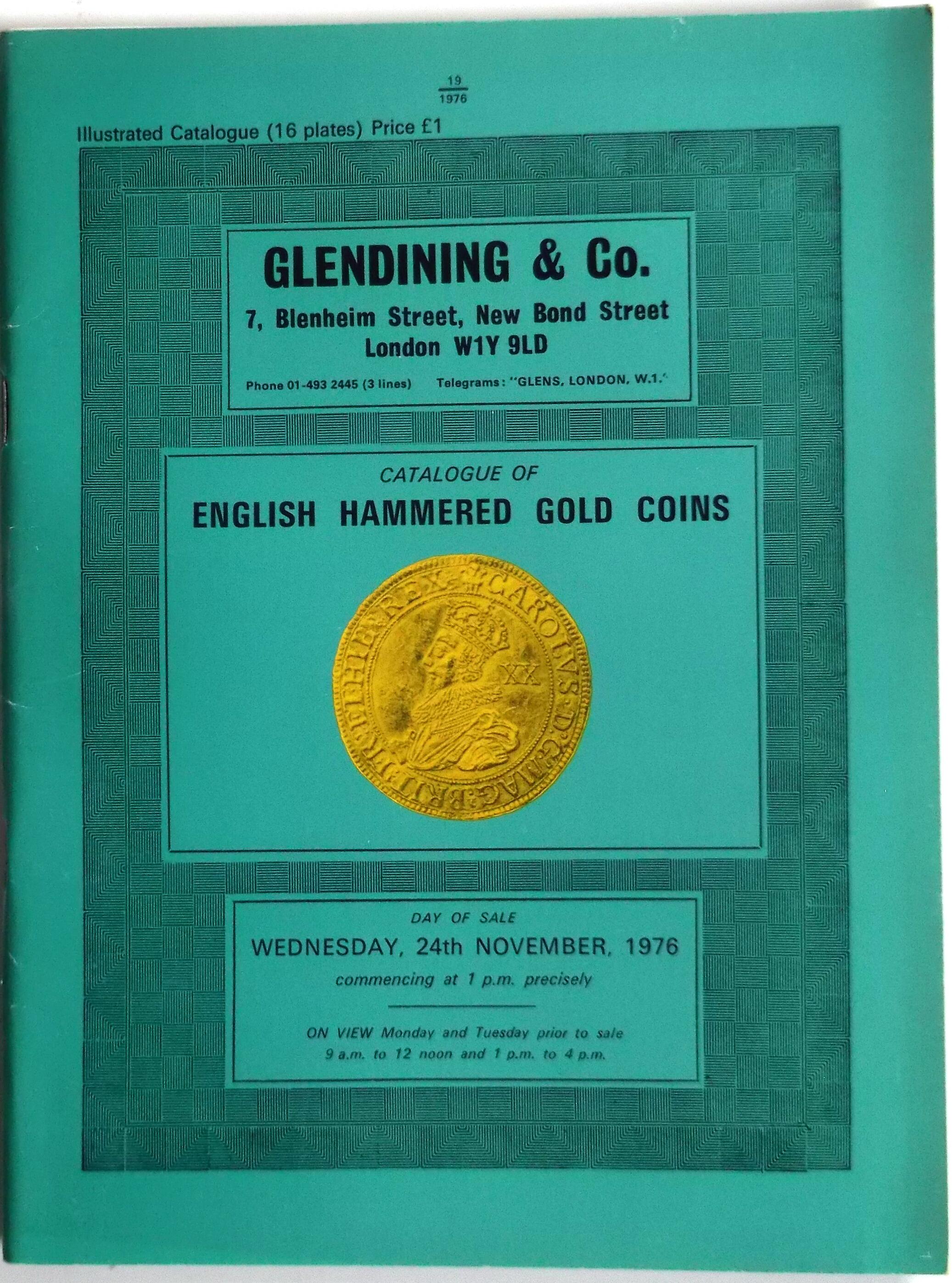 24 Nov, 1976 English Hammered Gold Coins