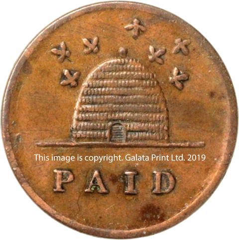 SWANSEA. 1832. Farthing-size token.
