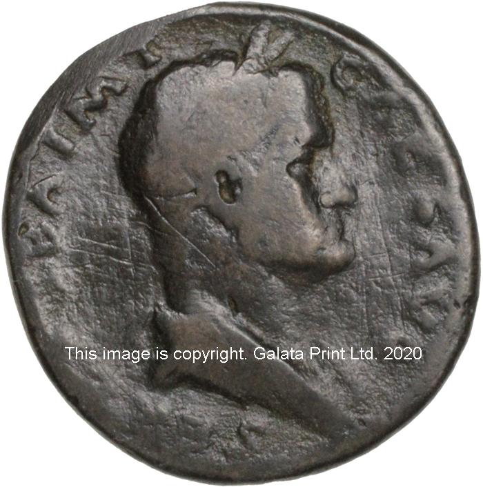 Galba (68-69), forgery of a brass sestertius.