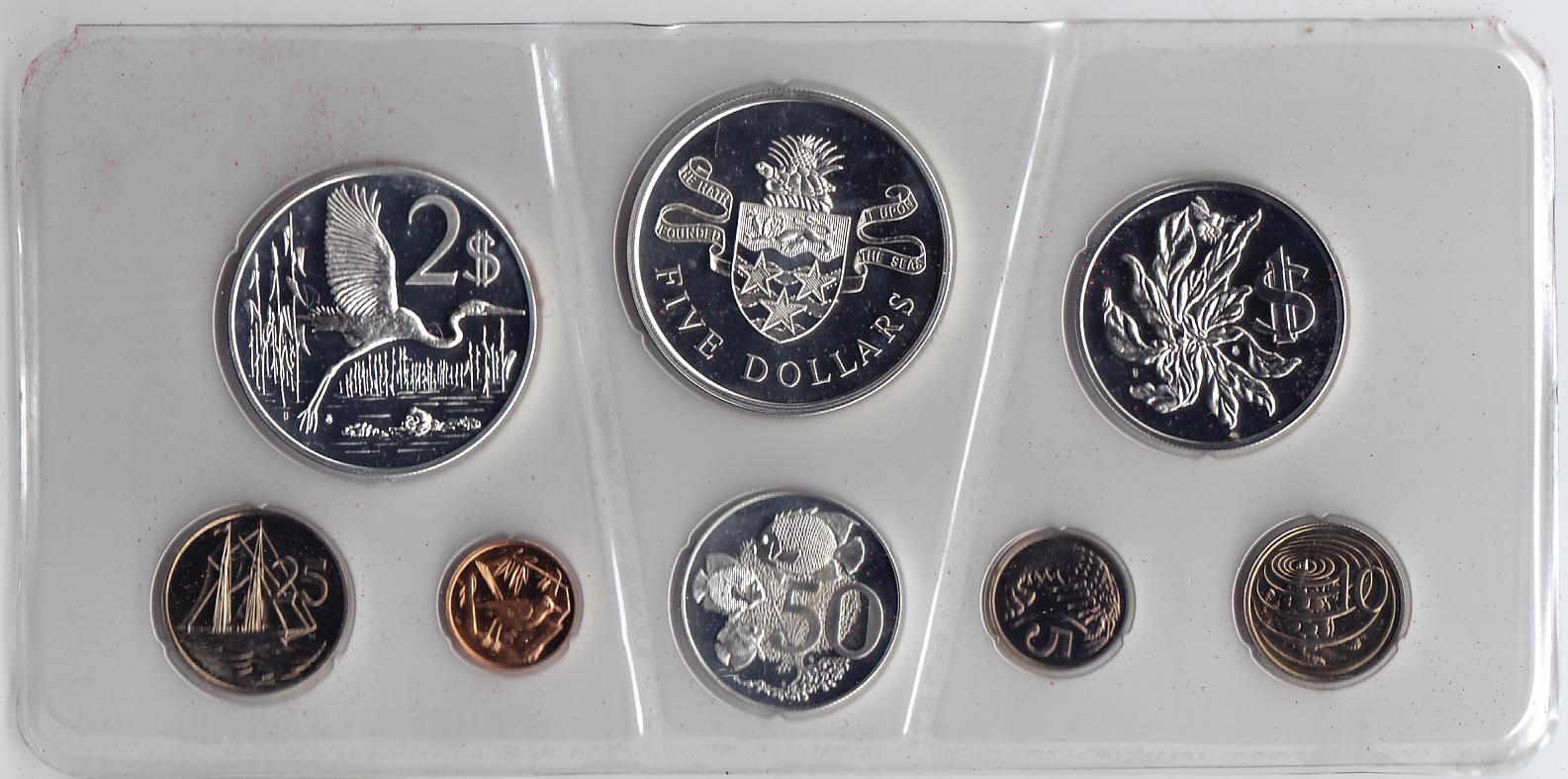 Cayman Islands. Proof set 1972. 8 coins