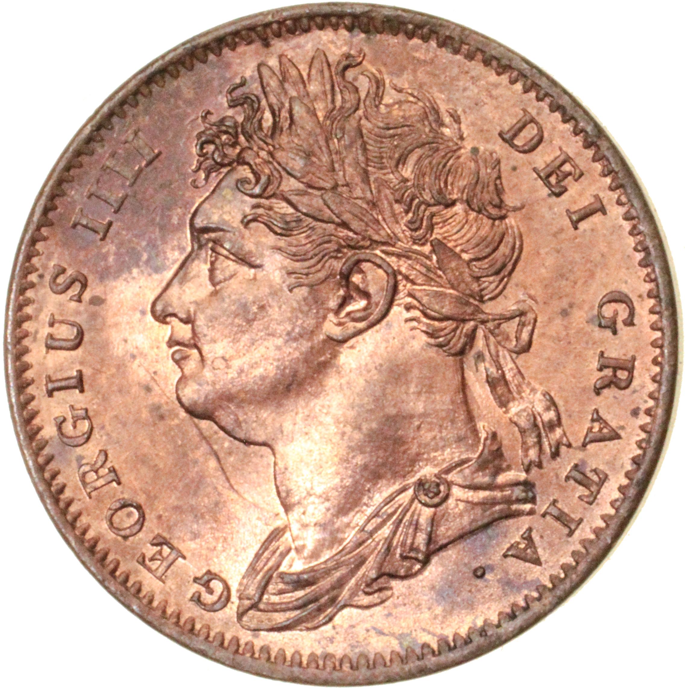 George IV, farthing 1825.