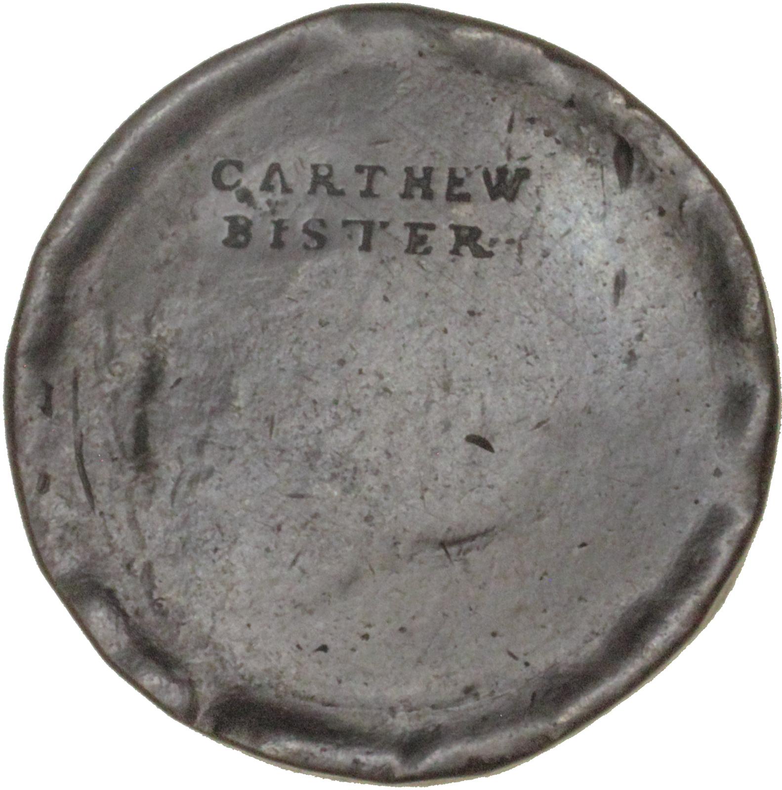 Bicester (Oxfordshire). George III cartwheel penny, 1797, countermarked ...