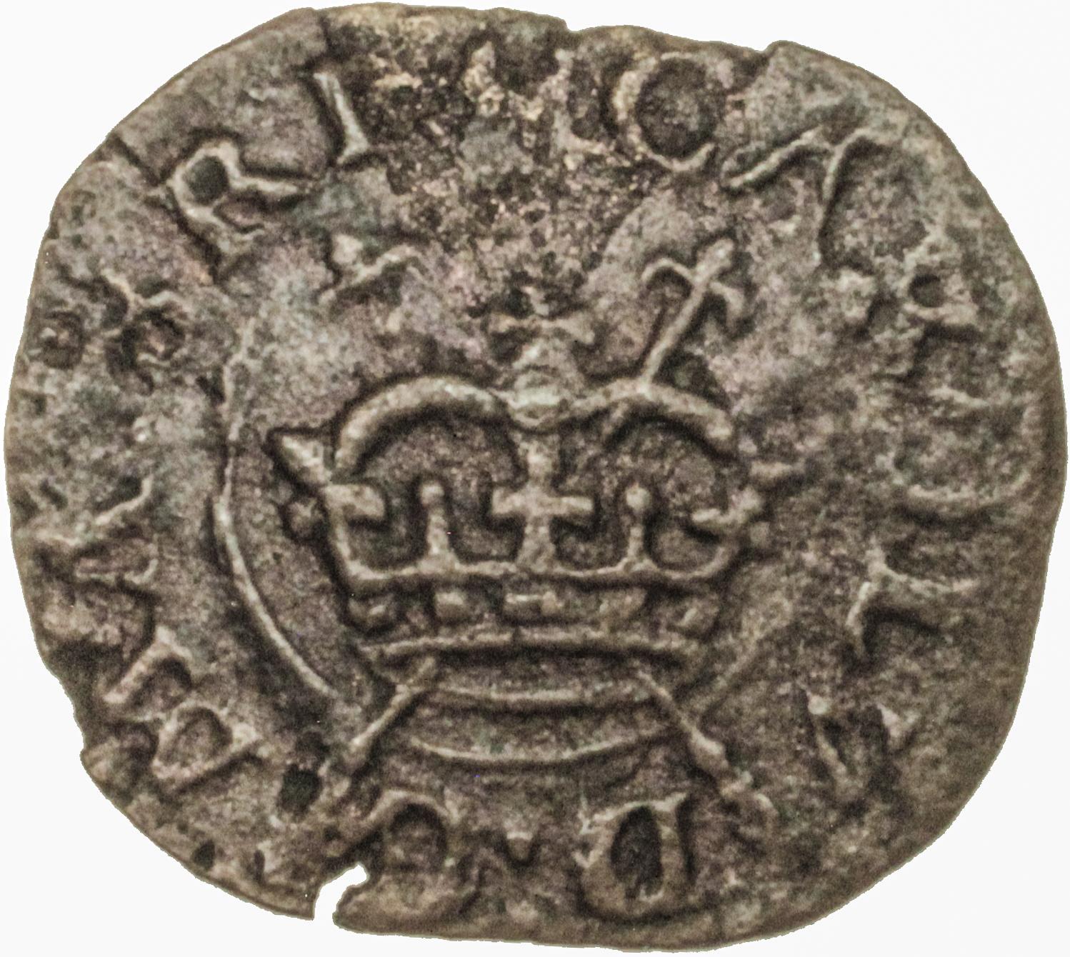Charles I (1625-49) Rose farthing, type 4.