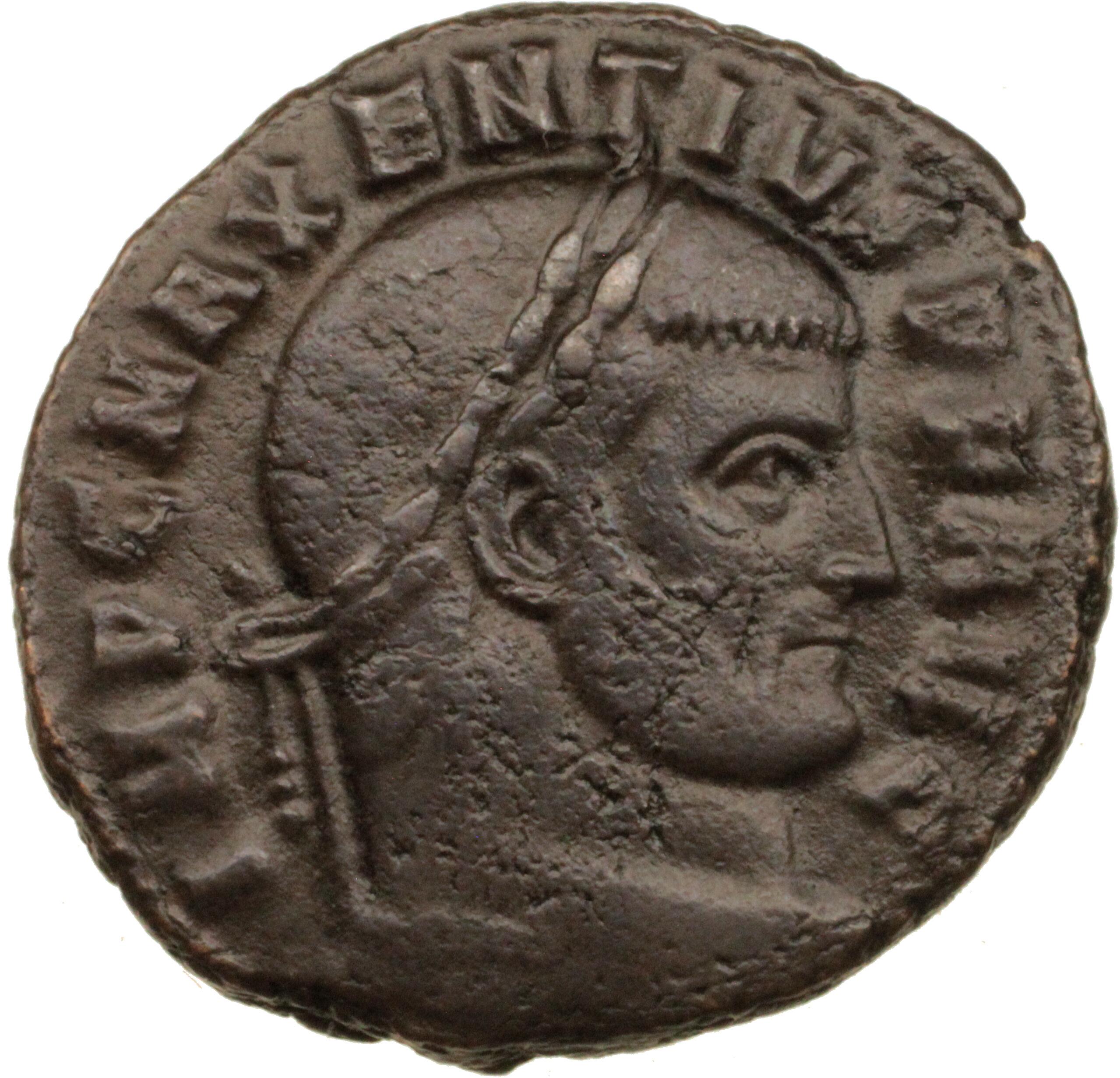 Maxentius, 306-312. Follis of Ostia.