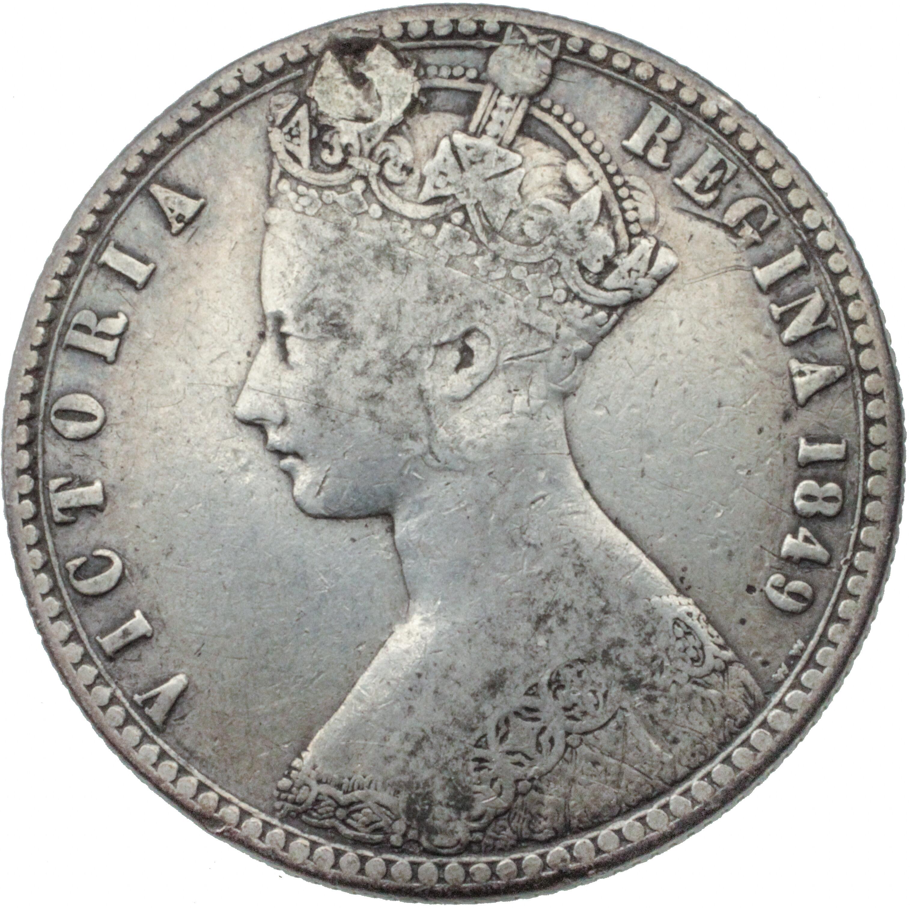 Victoria. Godless Florin, 1849.