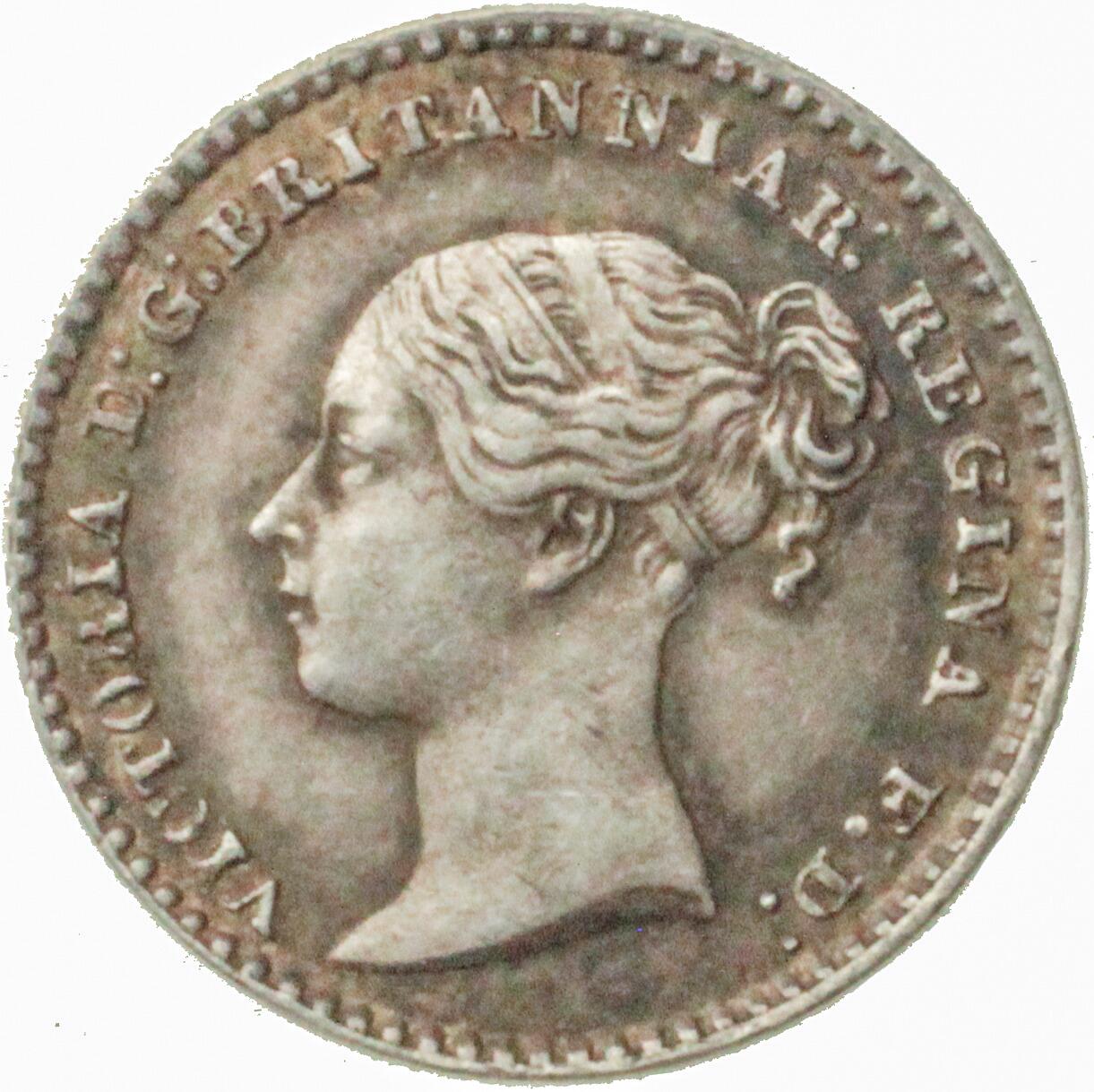 Victoria, silver maundy penny, 1877.