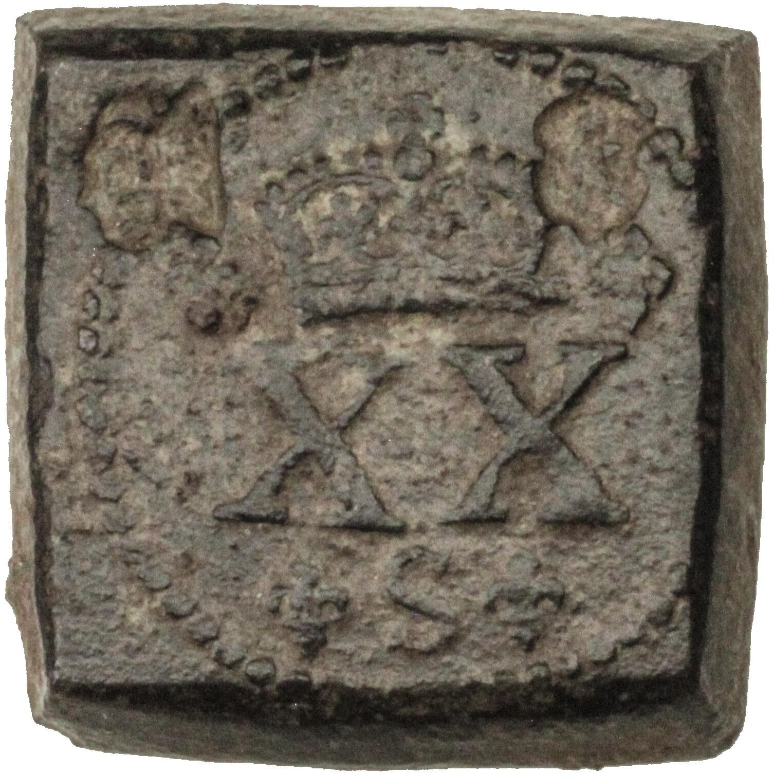 Charles I, 1625-49. Coin-weight for a Unite.