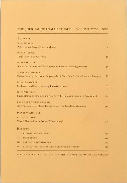 The Journal of Roman Studies Vol XCVI 2006