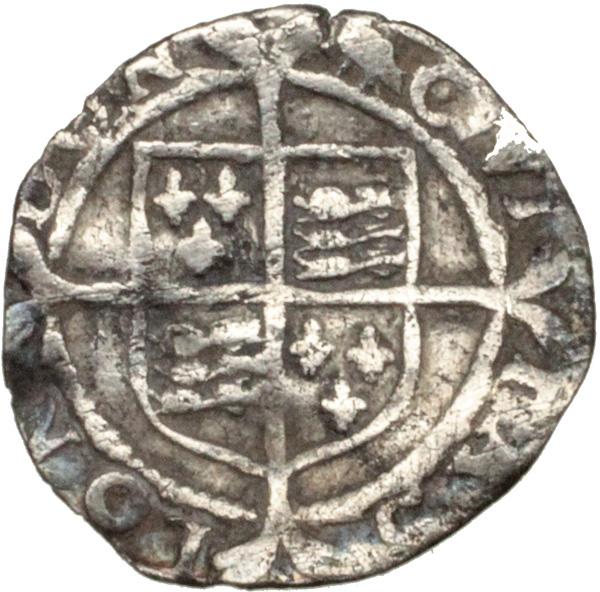 Elizabeth I, 1558-1603. Penny of London, i.m. martlet.