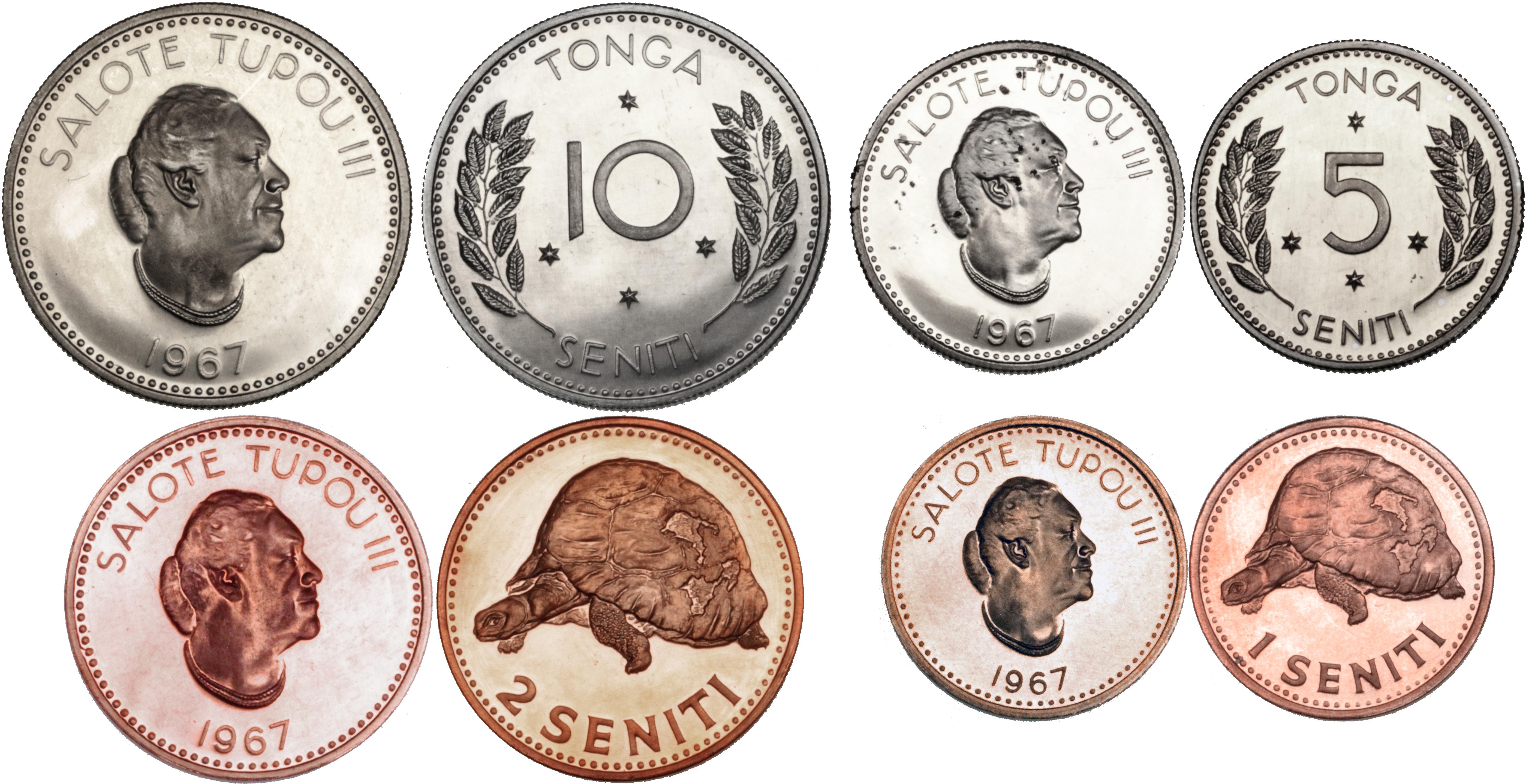 Tonga. Proof set 1967.