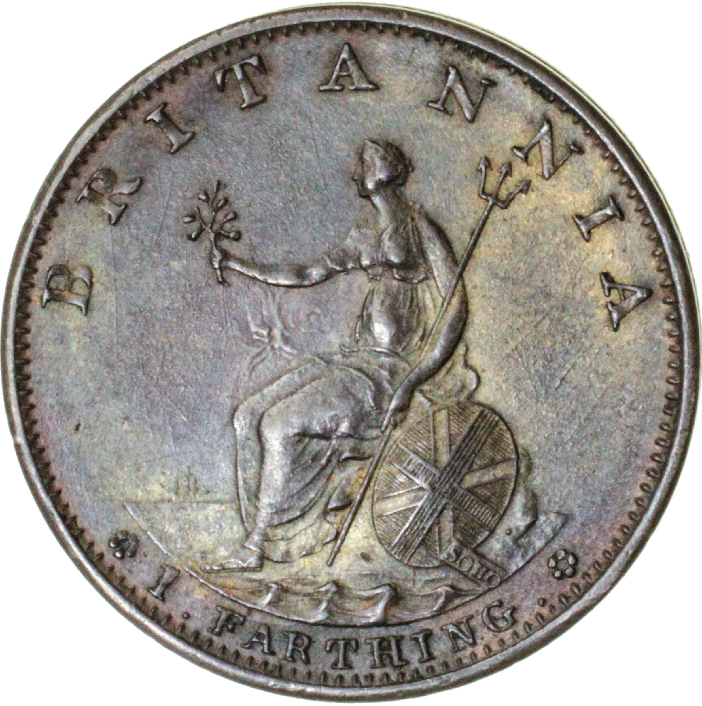 George III, farthing 1799.