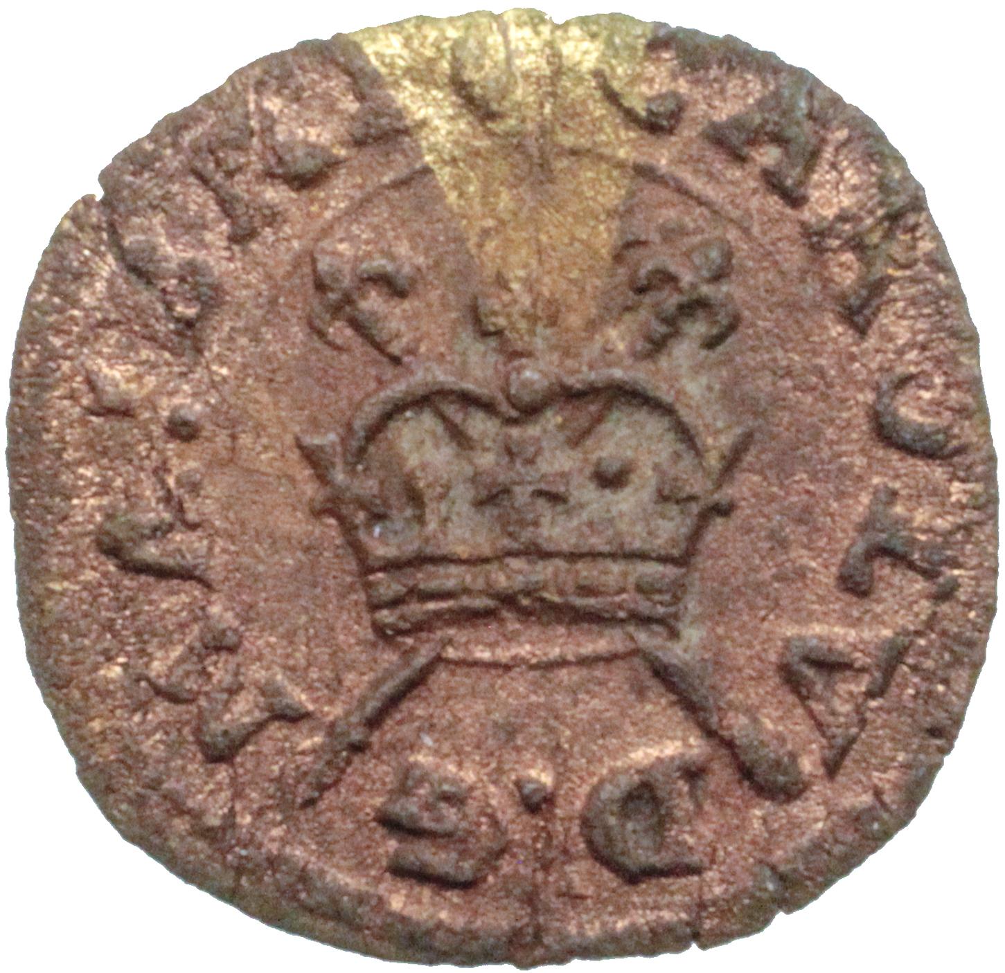 Charles I, 1625-49. Rose Farthing, BMC 2.