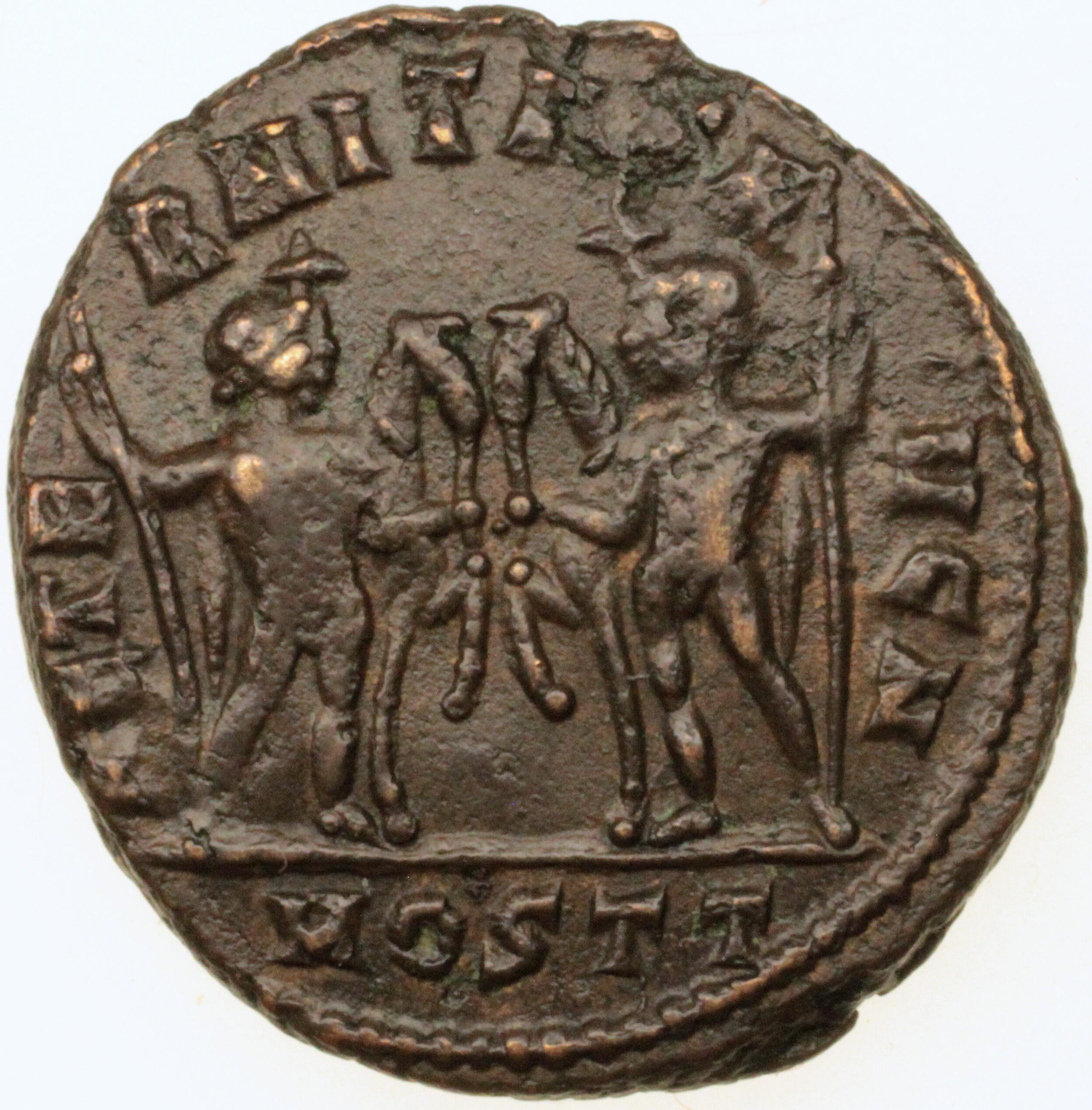 Maxentius, 306-312. Follis of Ostia.