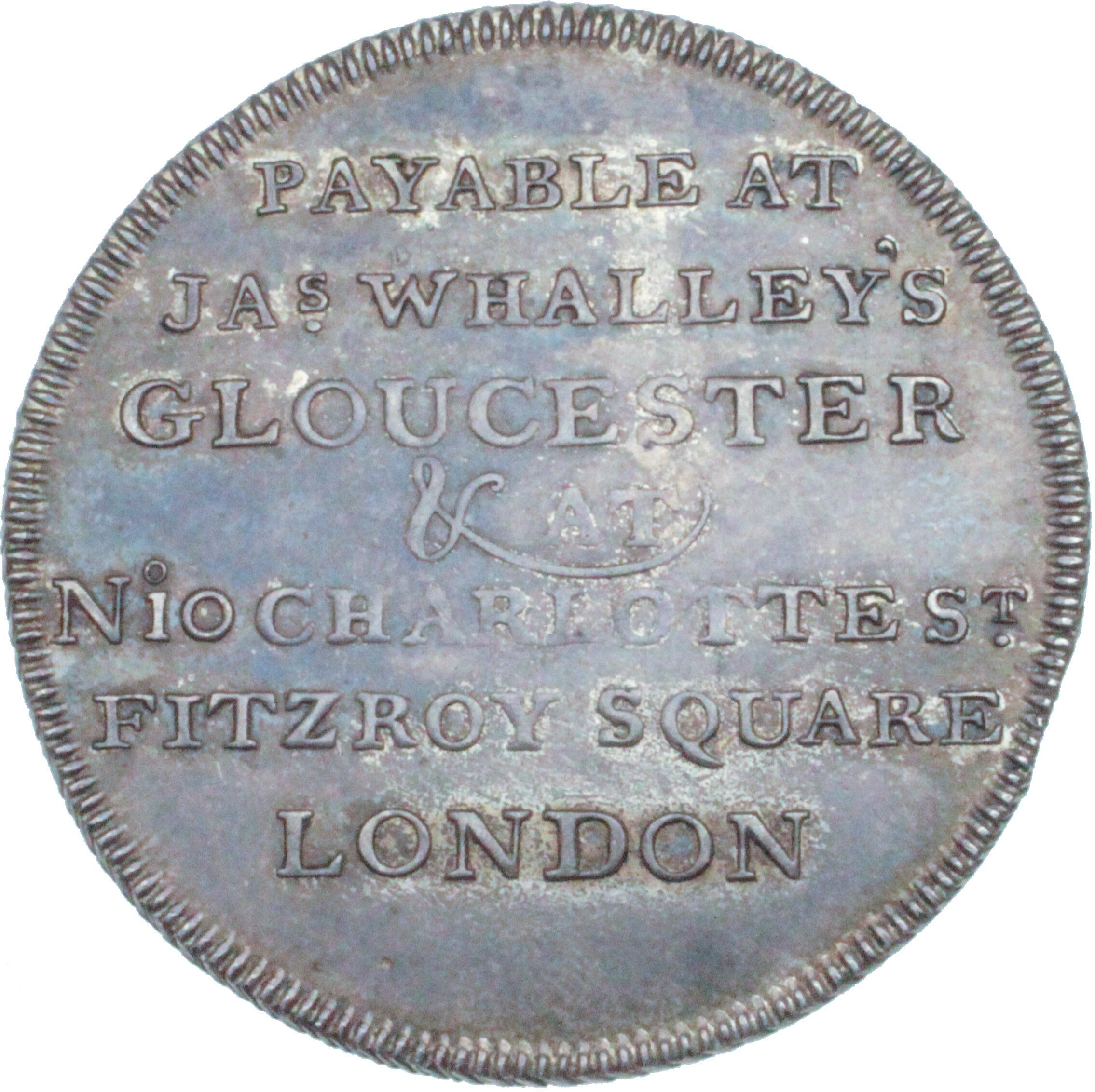 Gloucestershire, Gloucester. Shilling token, undated.