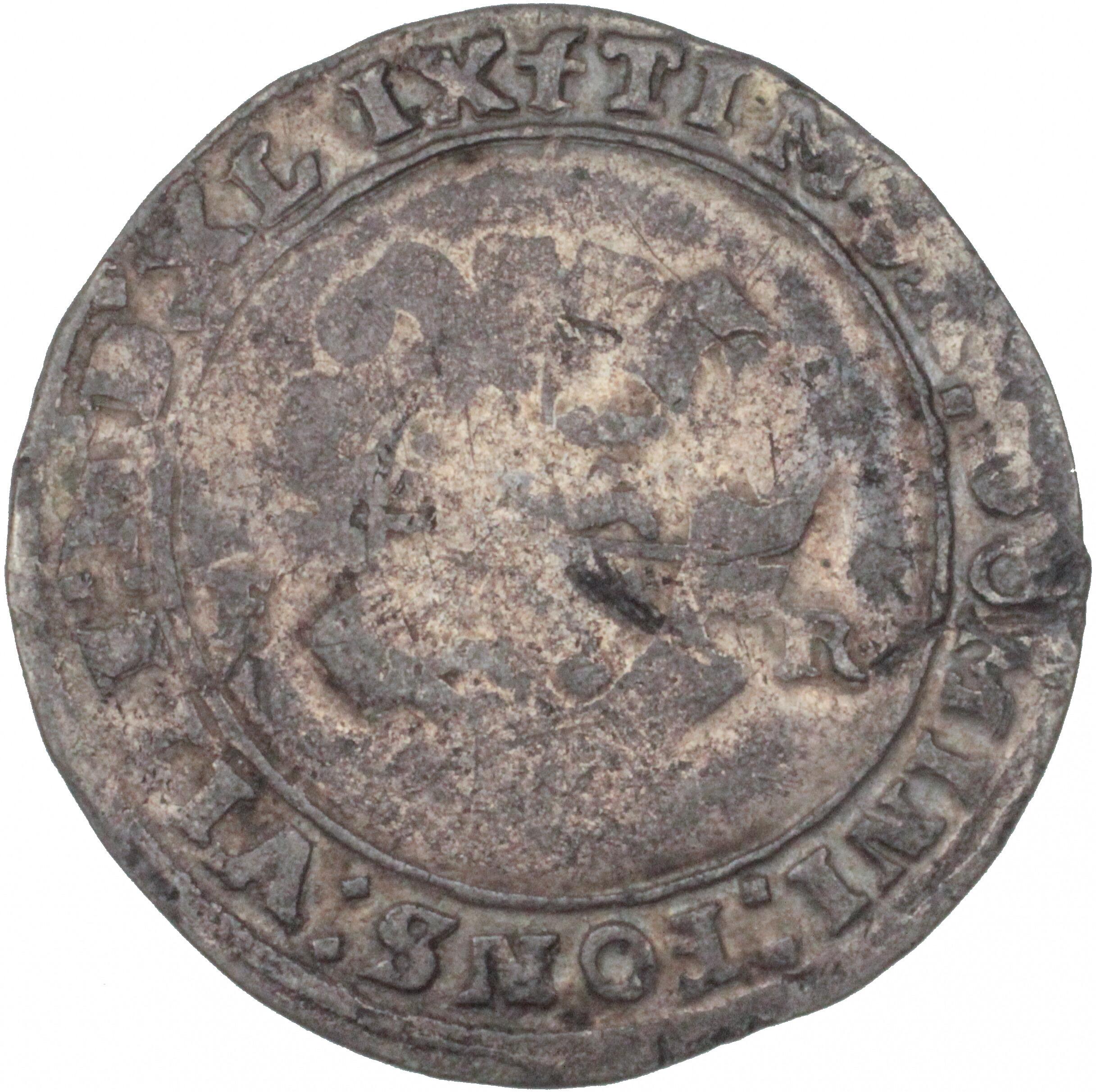 Edward VI, 1547-1553. Base silver shilling, second period, dated 1549 ...