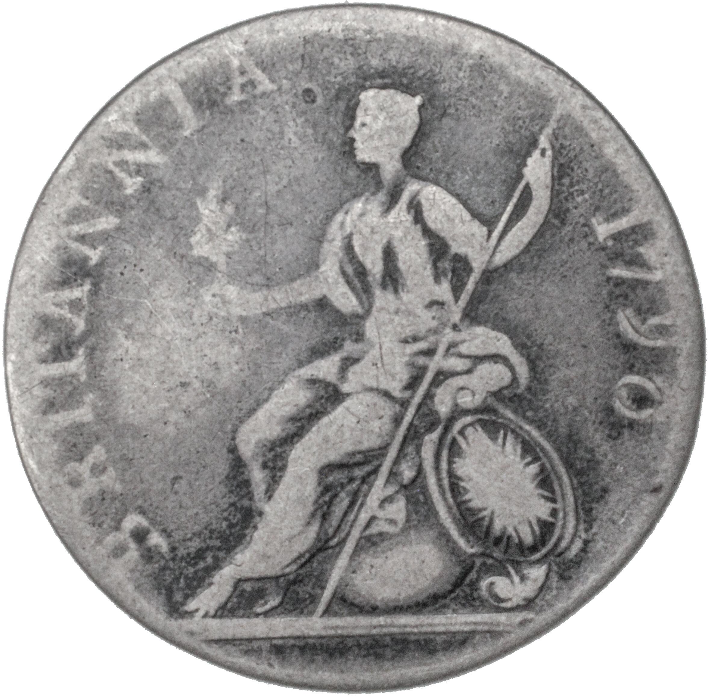 George III. Silver Pattern sixpence, 1790. By Droz.