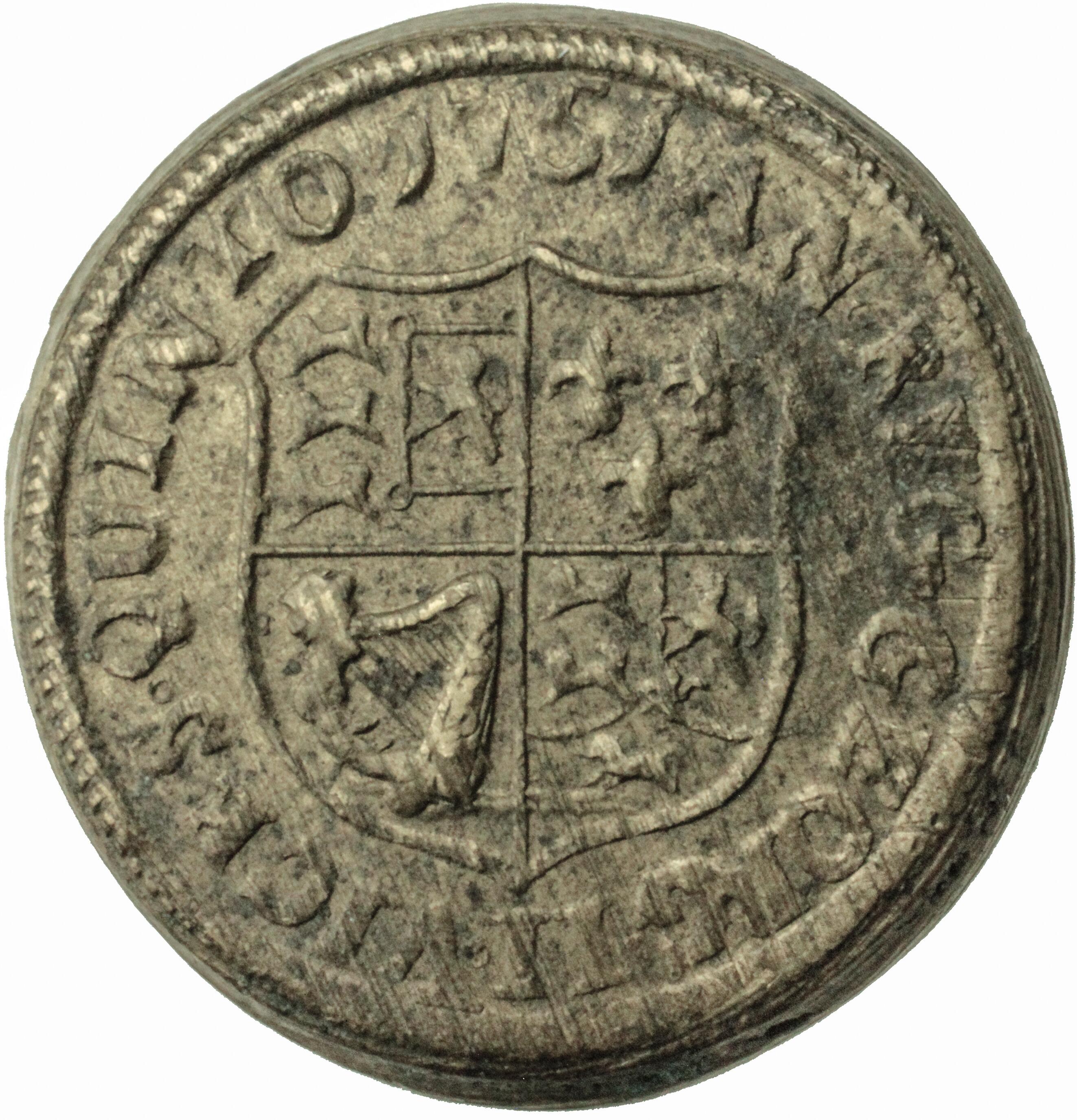 Ireland, George II. Coin-weight for a 4 escudos of Portugal, 1751.