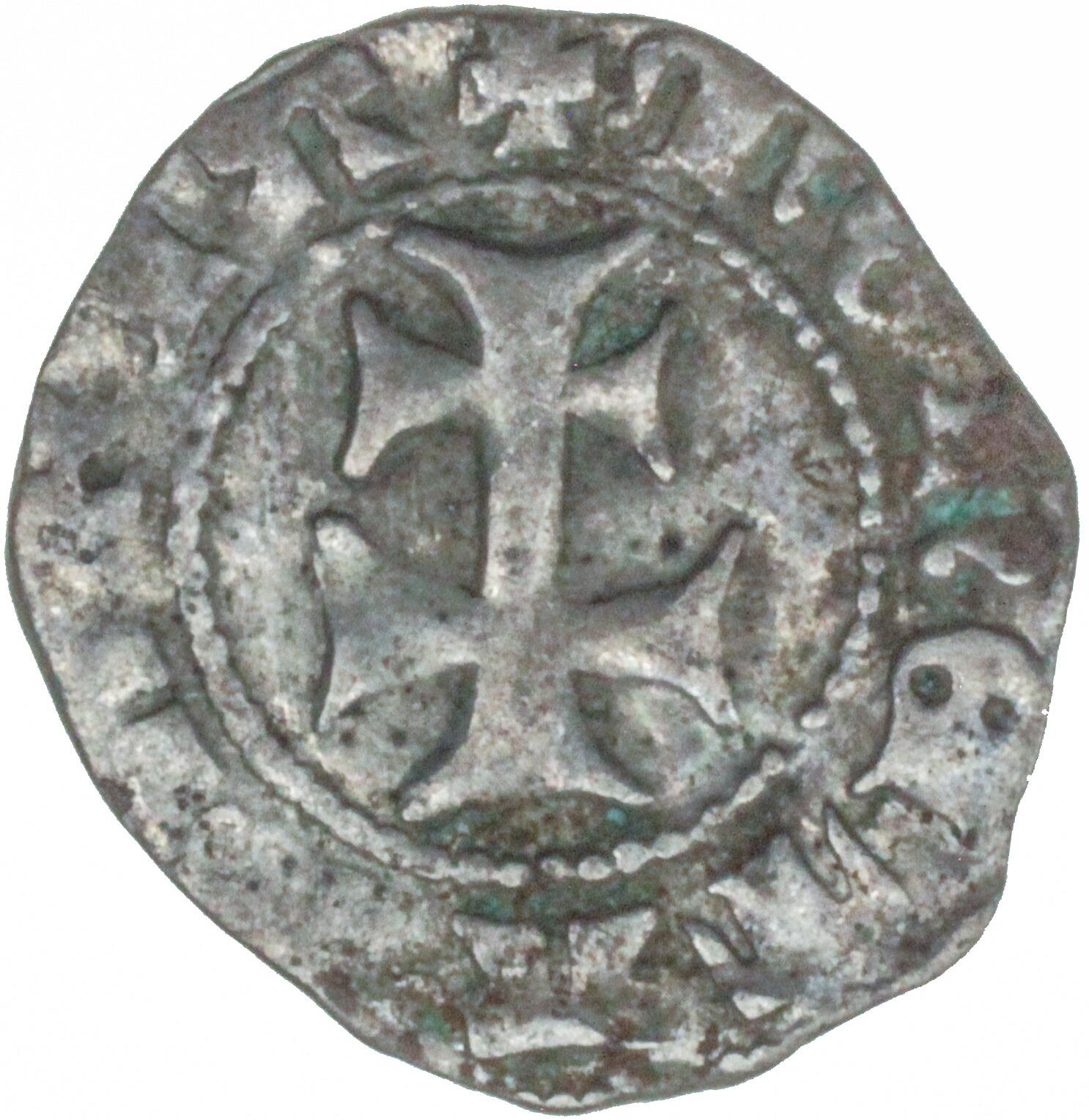 Hungary, Maria, 1385-95. Silver denier.