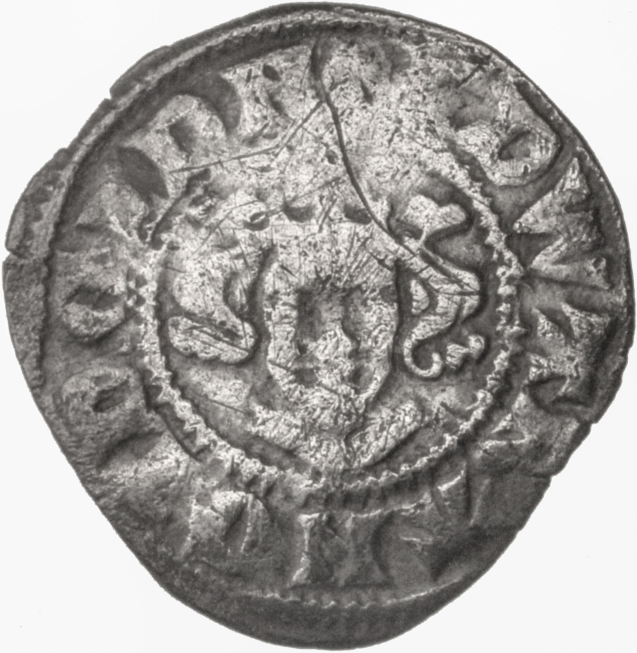 Edward I, 1272-1307. Silver penny, class 10cf2. Canterbury. Mis-strike.