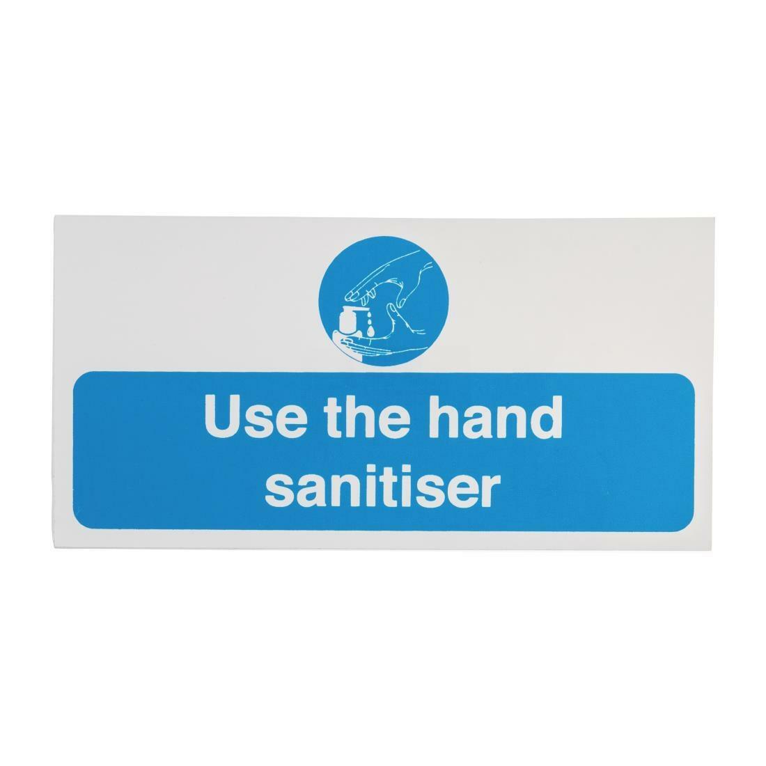 FN839 - Use Hand Sanitiser Sign 100mm Self-Adhesive - FN839