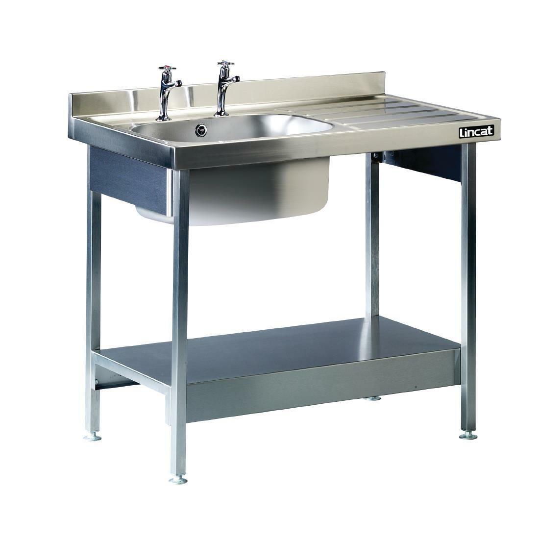 GJ706 - L881 R/H - Lincat Stainless Steel Single Sink Unit with Right ...
