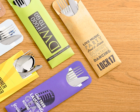 CUSTOM-CUTLERY-SLEEVES - Custom Printed Cutlery Sleeves