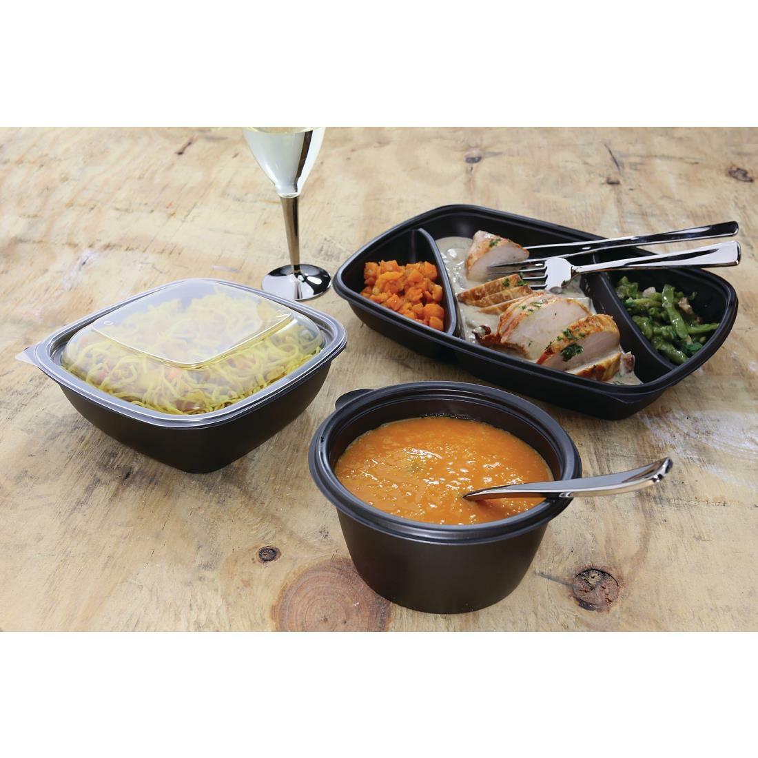 DW788 - HOT75112 - Fastpac Small Round Food Containers 375ml / 13oz (Pack of 500) - DW788