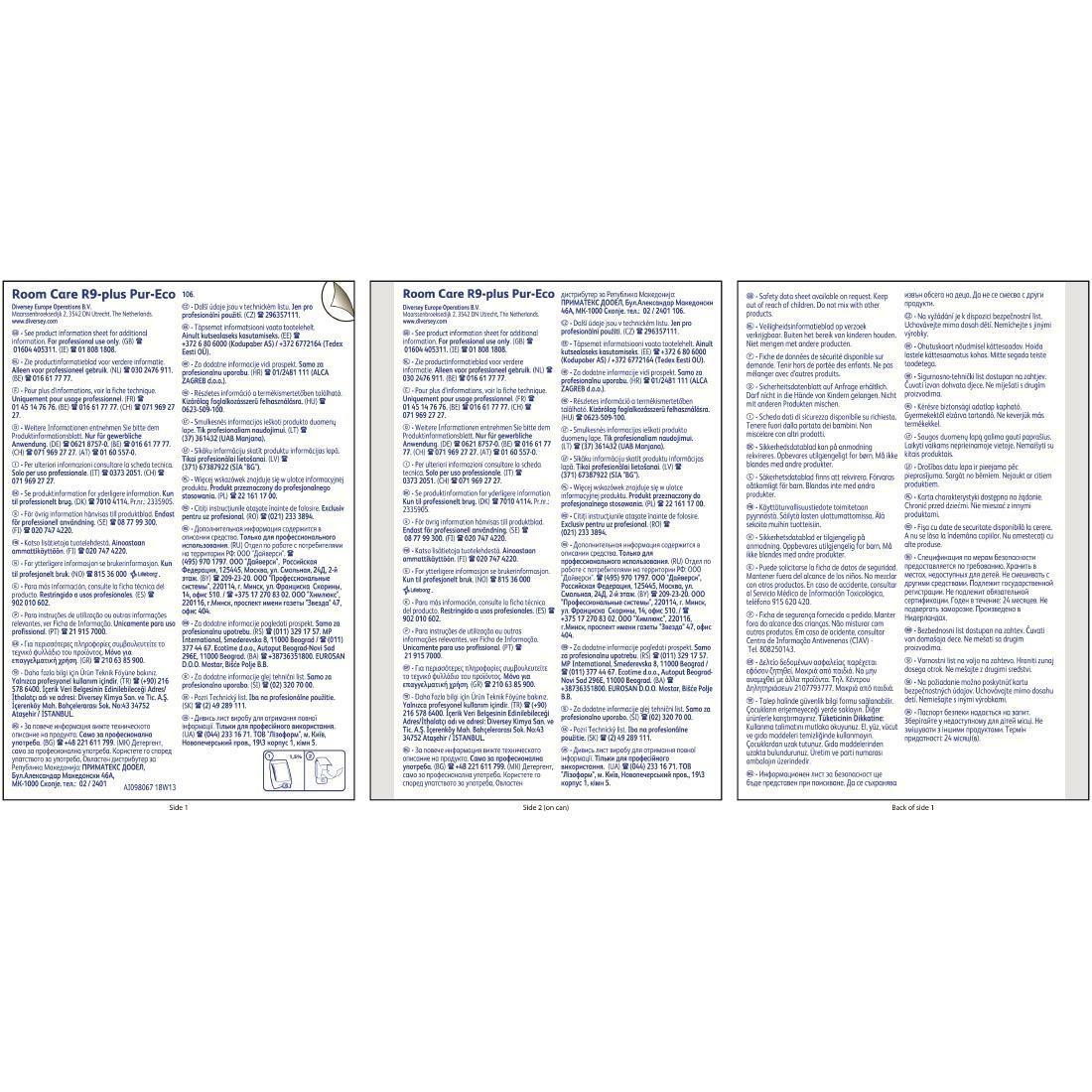 CX814 - 7519612 - Room Care R9-plus Pur-Eco Bathroom Cleaner ...