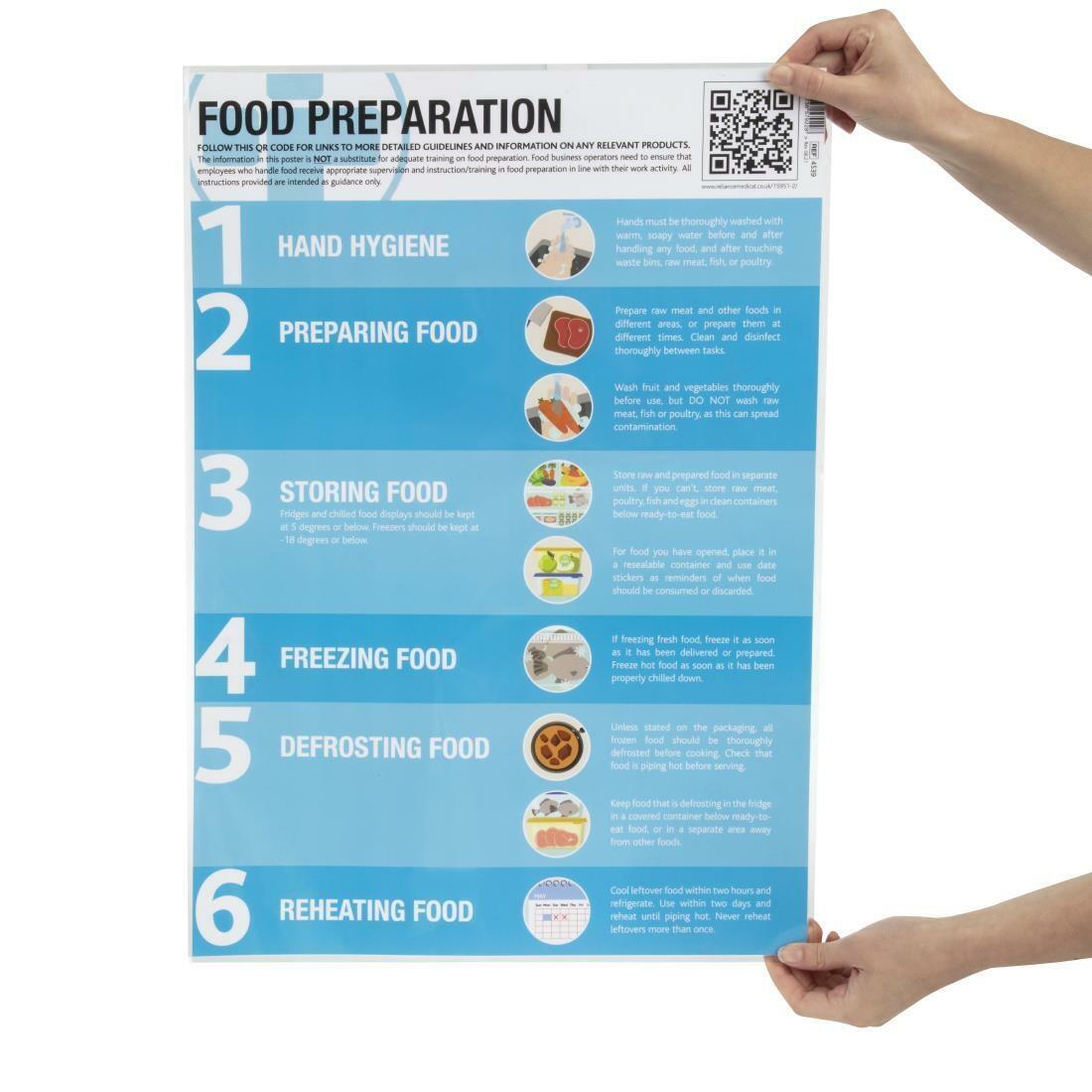 CX033 - 4539 - Food Preparation & Storage Sign - CX033