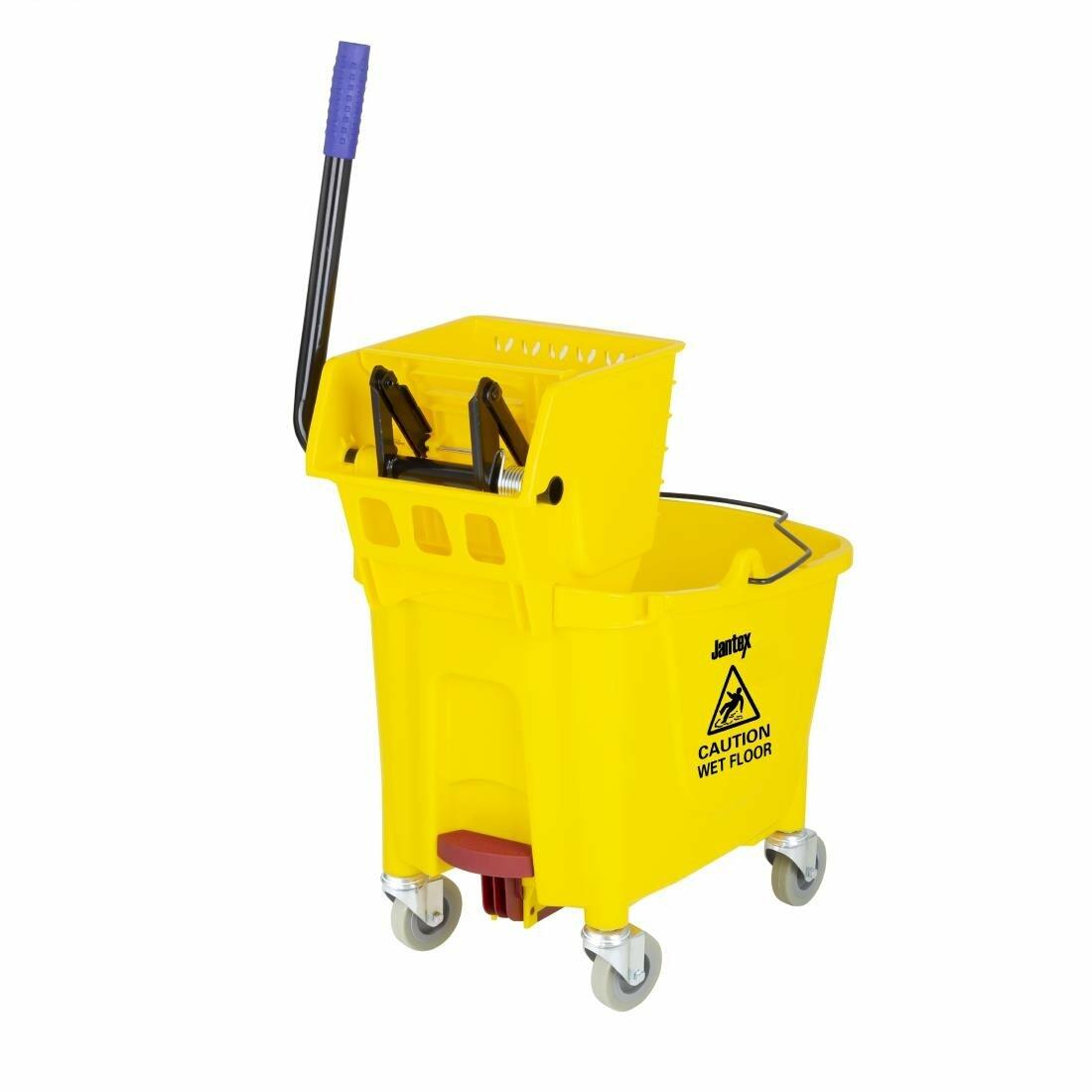 Jantex 30ltr Mop Bucket with Foot Pedal release - Yellow - FW866 | Go ...