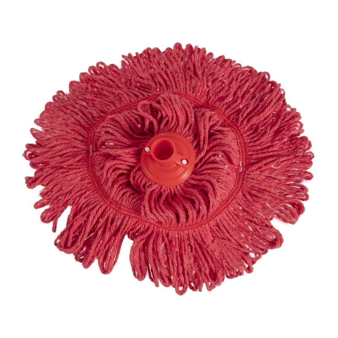 DN824 - 103013Red - Jantex Bio Fresh Socket Mop Head Red - DN824