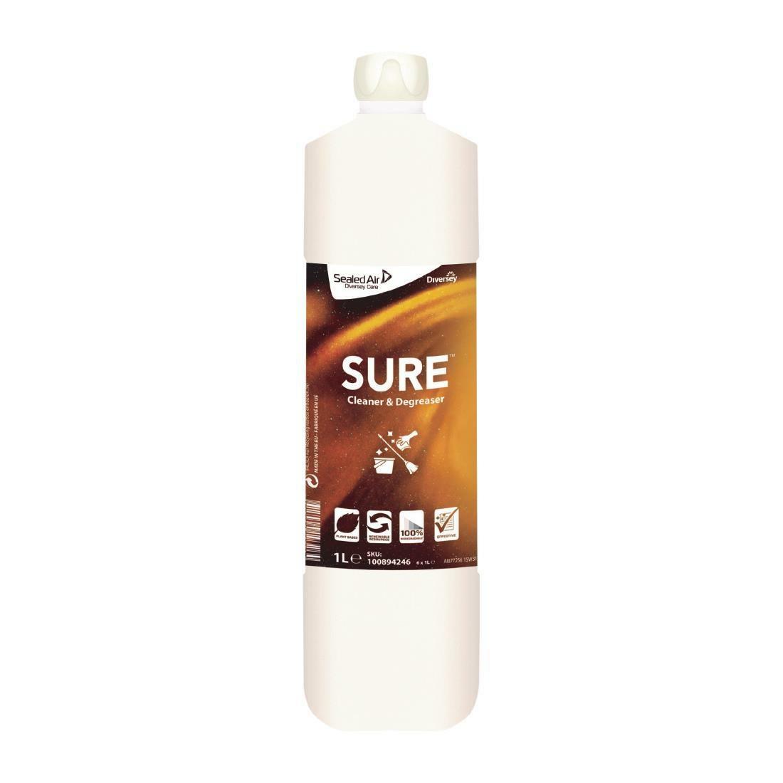 FA241 - SURE Kitchen Cleaner and Degreaser Concentrate 1Ltr (6 Pack ...