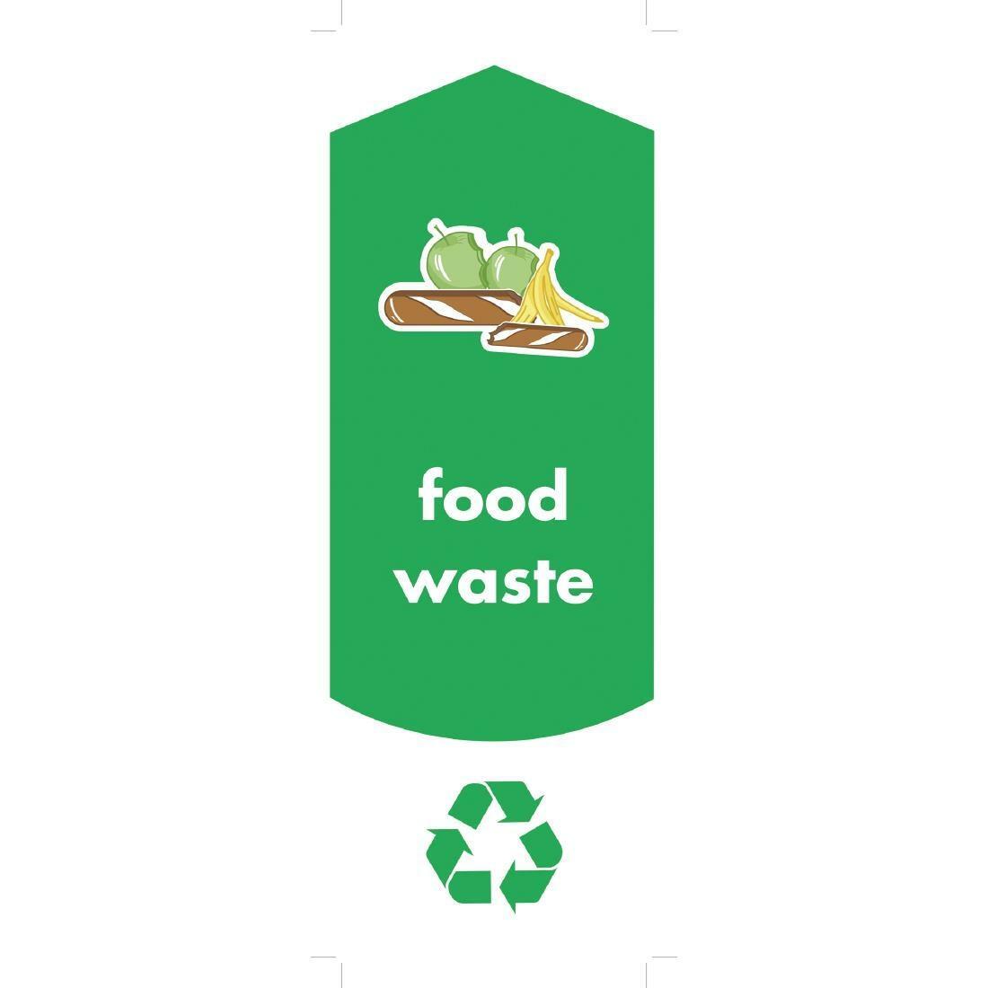 GH180 - 1863190 - Rubbermaid Food Waste Stickers (Pack of 4)