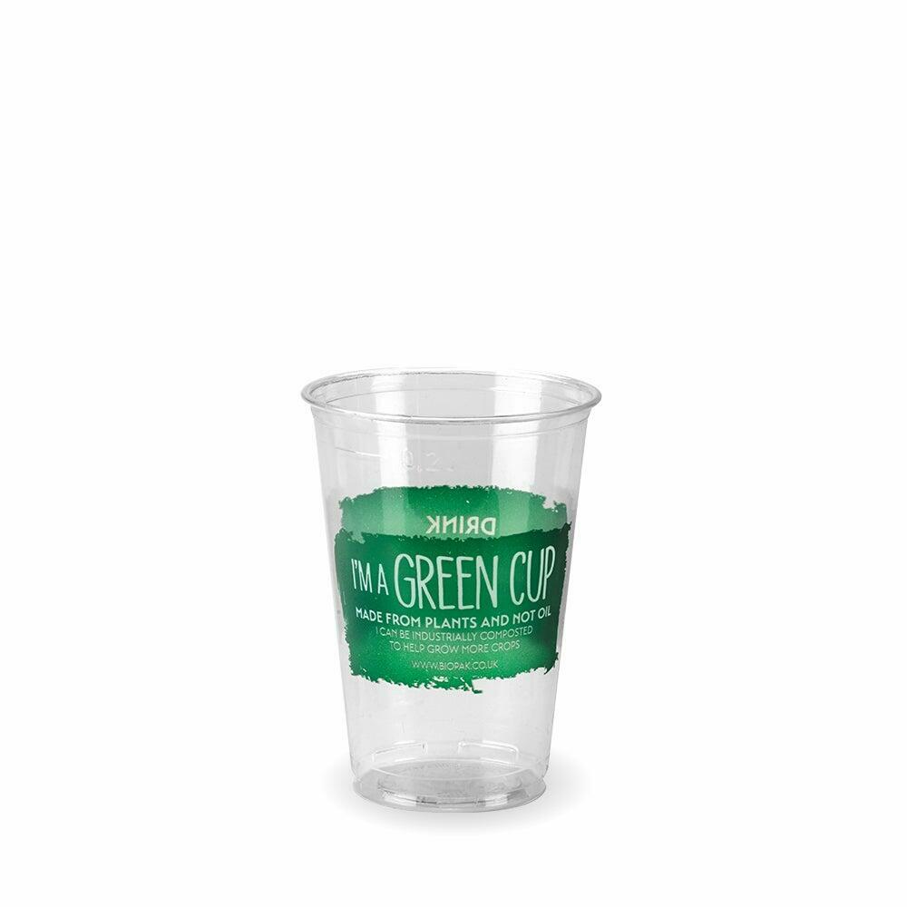 R-7-GREEN - BioPak 7oz "I'M A Green Cup" PLA Tumblers (Case of 3000 ...