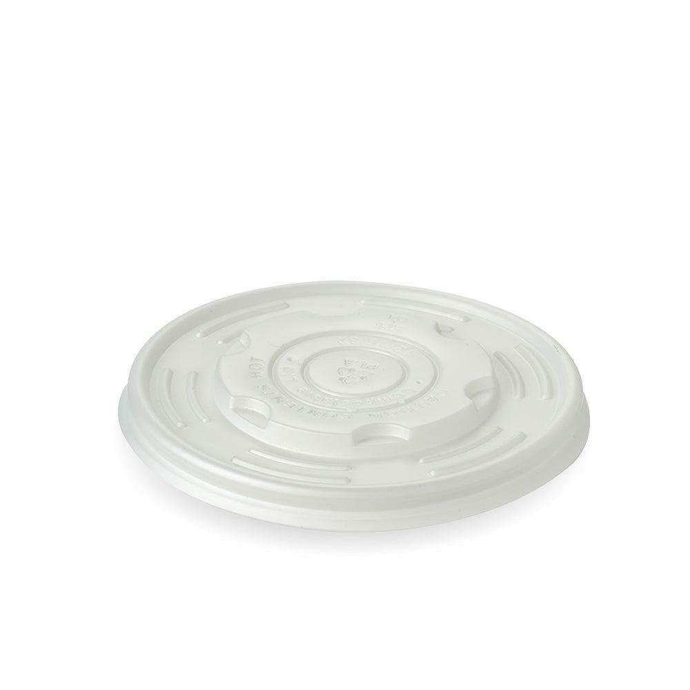 1537 - BioPak White CPLA Lid To Fit 8oz Squat Soup Containers (Case of ...