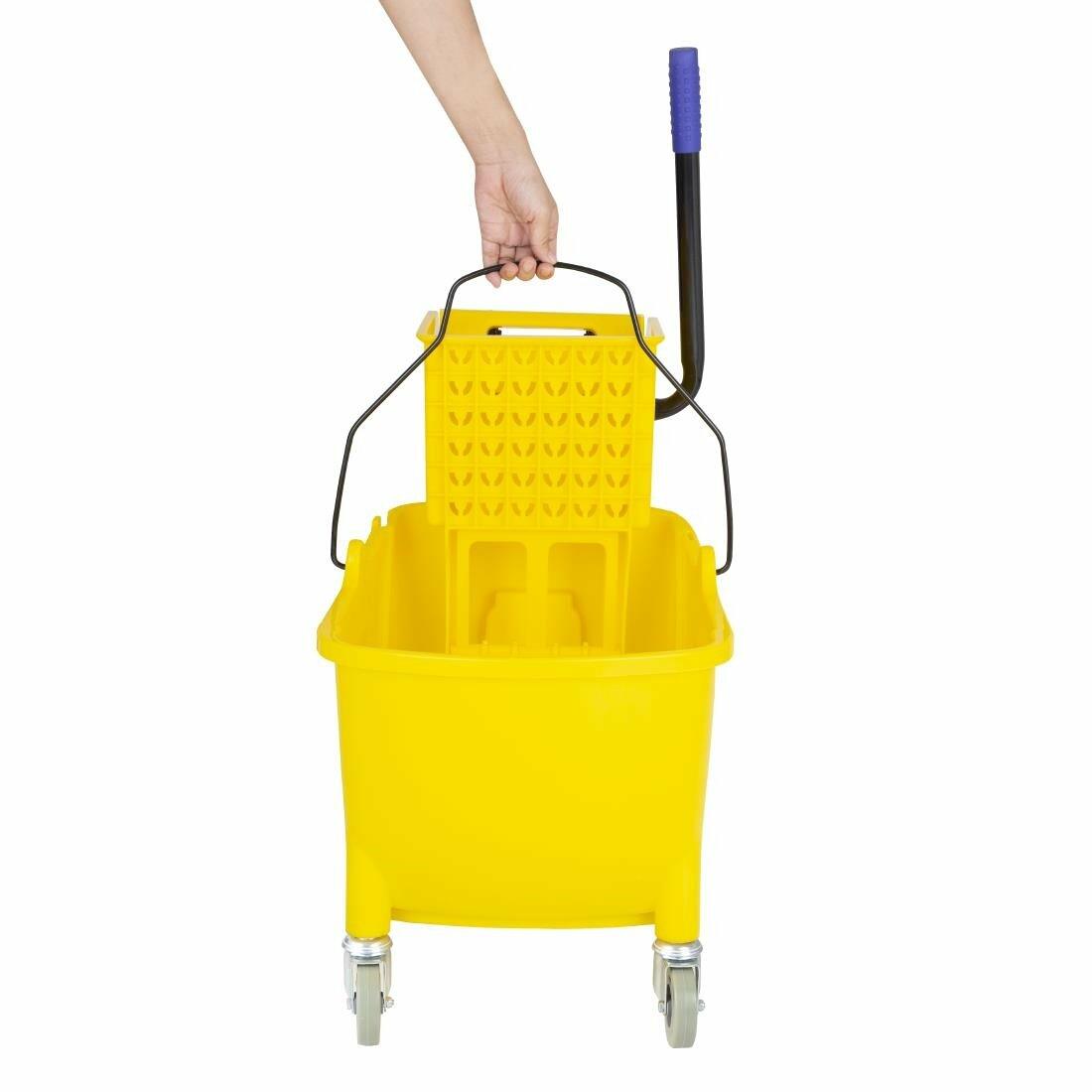 Jantex 30ltr Mop Bucket with Foot Pedal release - Yellow - FW866 | Go ...